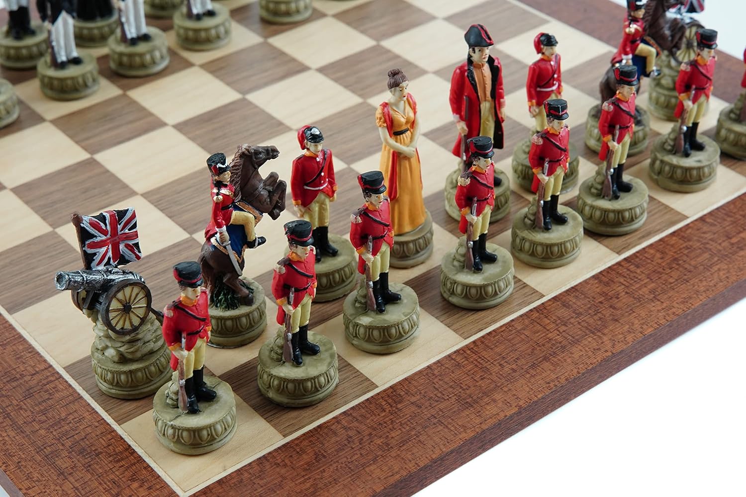 Hand Painted Napoleon vs Wellington Chess Set with Nepal | Ubuy