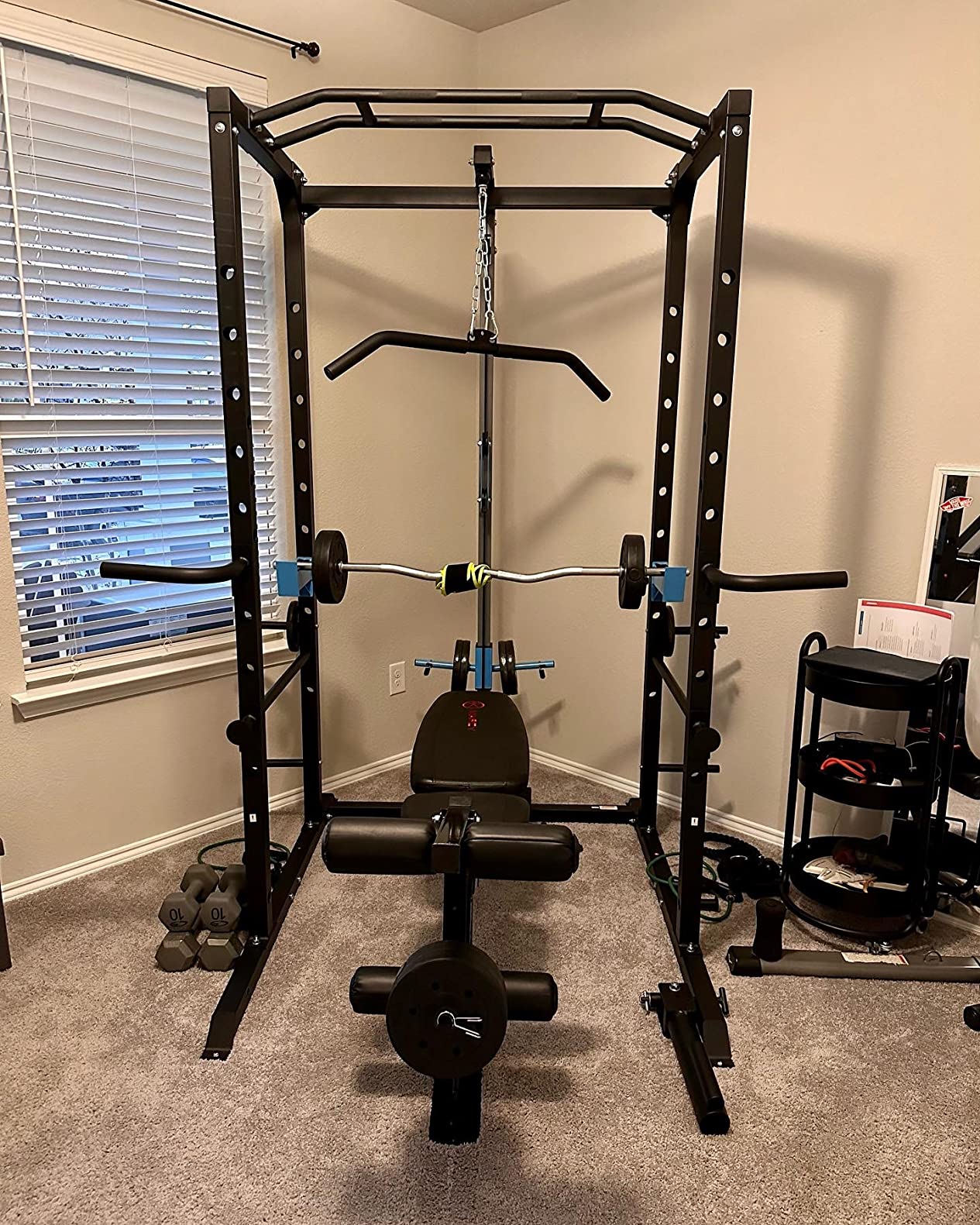 $32/mo - Finance ULTRA FUEGO Squat Rack Power Cage Multi-Functional ...