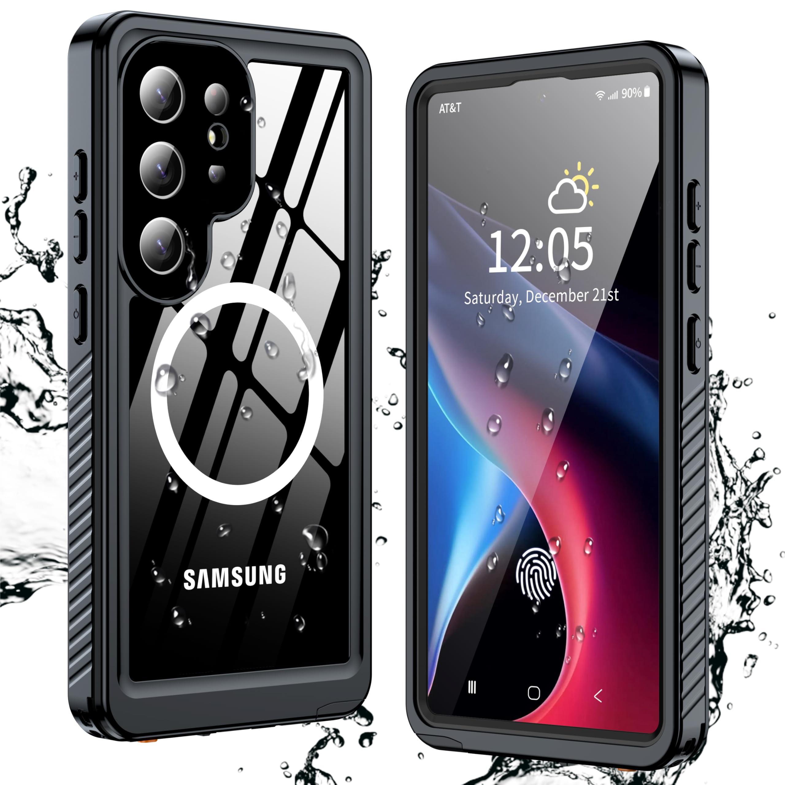 Amazon.com: ANTSHARE Magnetic for Samsung Galaxy S25 Ultra Case Waterproof,[IP68 Underwater ...