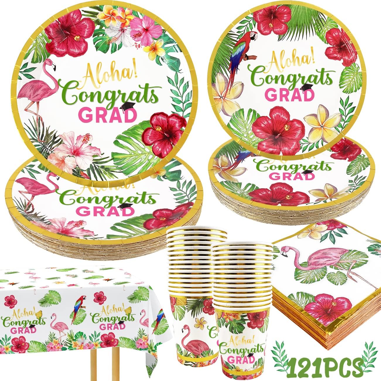Amazon.com: Hawaii Happy Graduation Party Decorations Aloha Grad Party ...