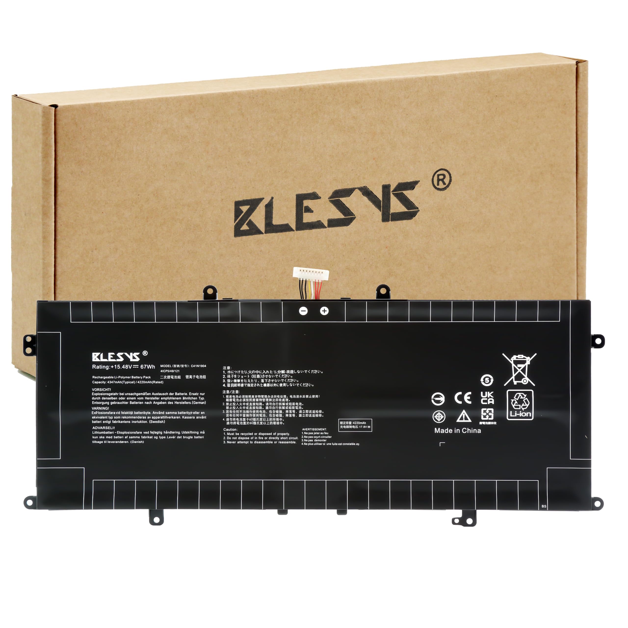 BLESYS Batería para ASUS ZenBook 14 UX425E UX425EA UM425I UM425IA ...