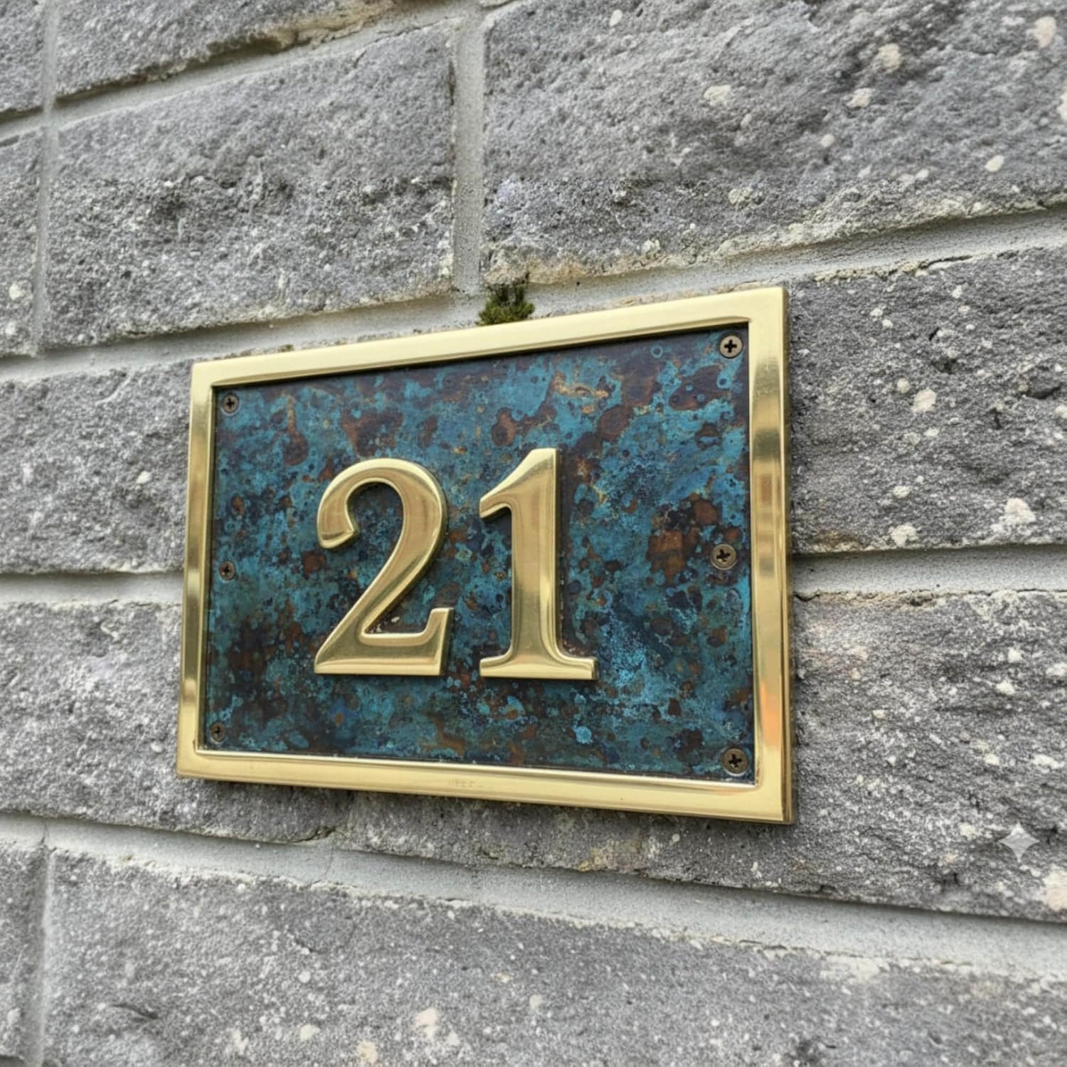 Amazon.com: Premium Custom Cast Brass House Numbers & Plaque – All ...