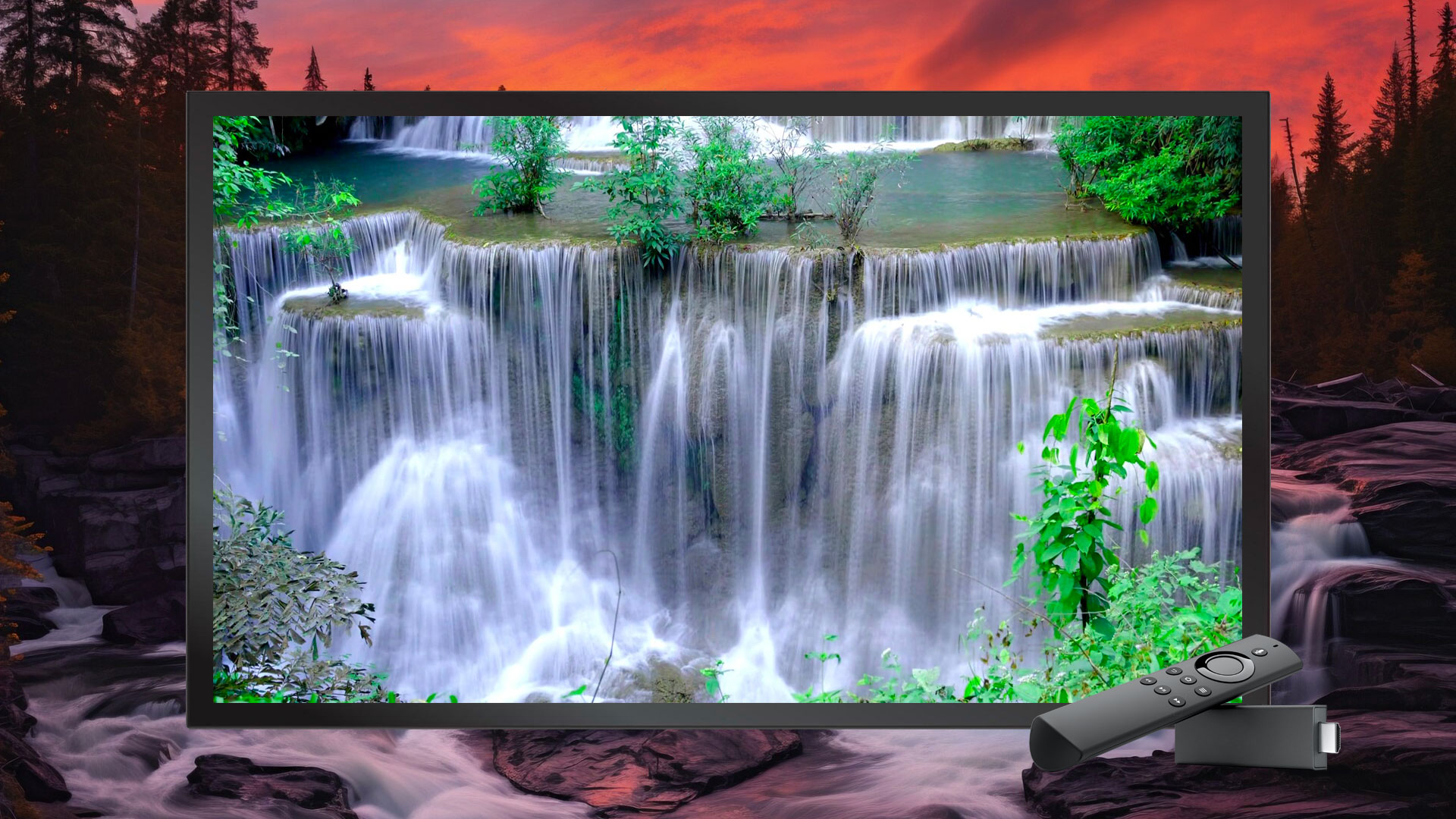 Serene Waterfall Harmony - Nature Sounds for Relaxation on Fire TV and ...