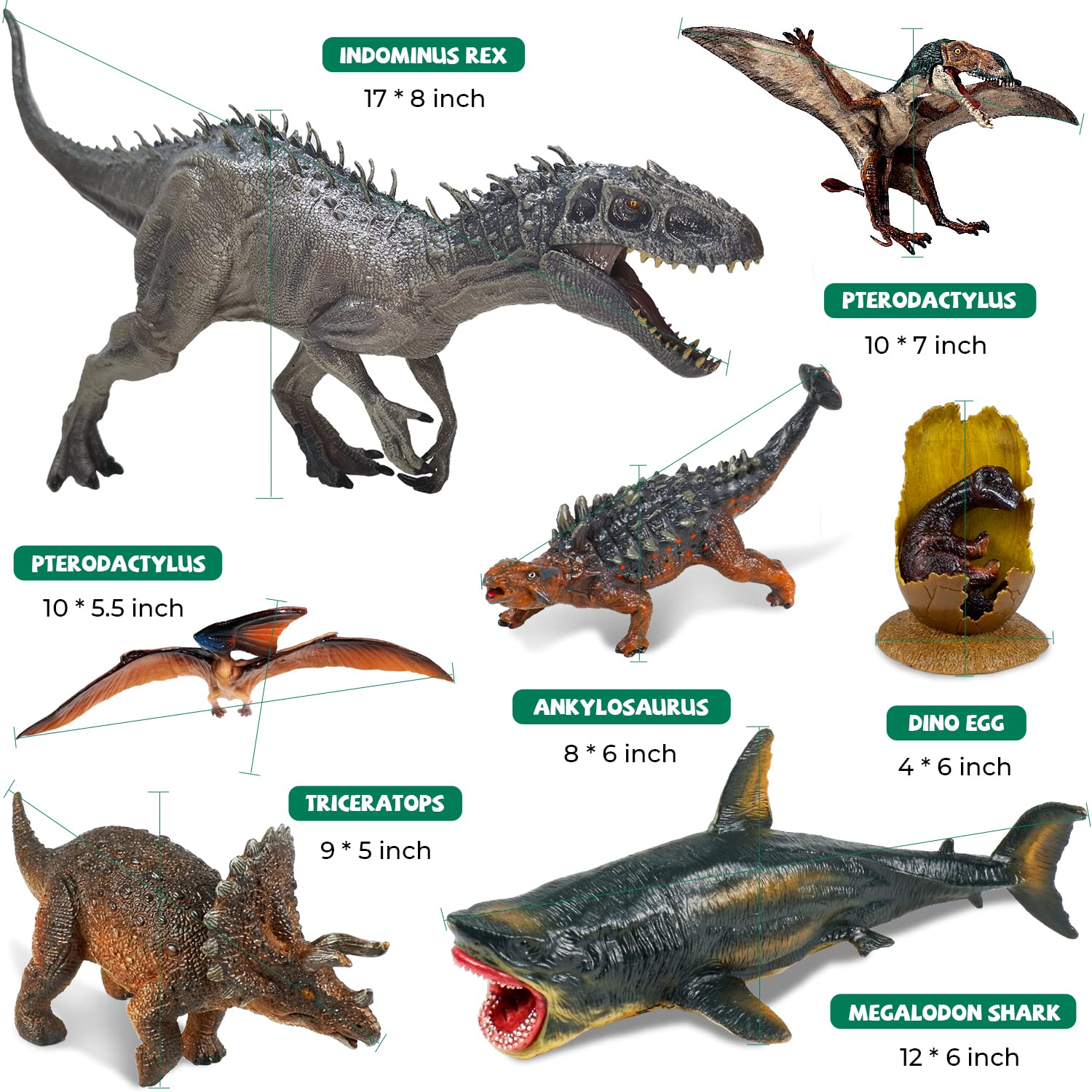 Juguetes de dinosaurios grandes 3D CPSTOYWORLD para ni...B09NVFMBYV ...