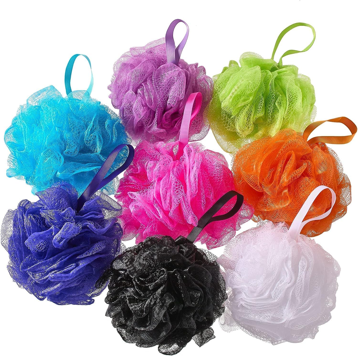 Amazon.com: Bath Loofah Sponge Collection (8-Pack), Bath Shower Loofah ...