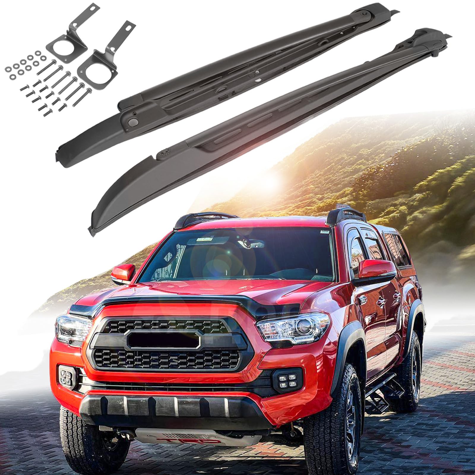 Amazon.com: Roof Rack Cross Bars Compatible with 2005-2024 Toyota ...