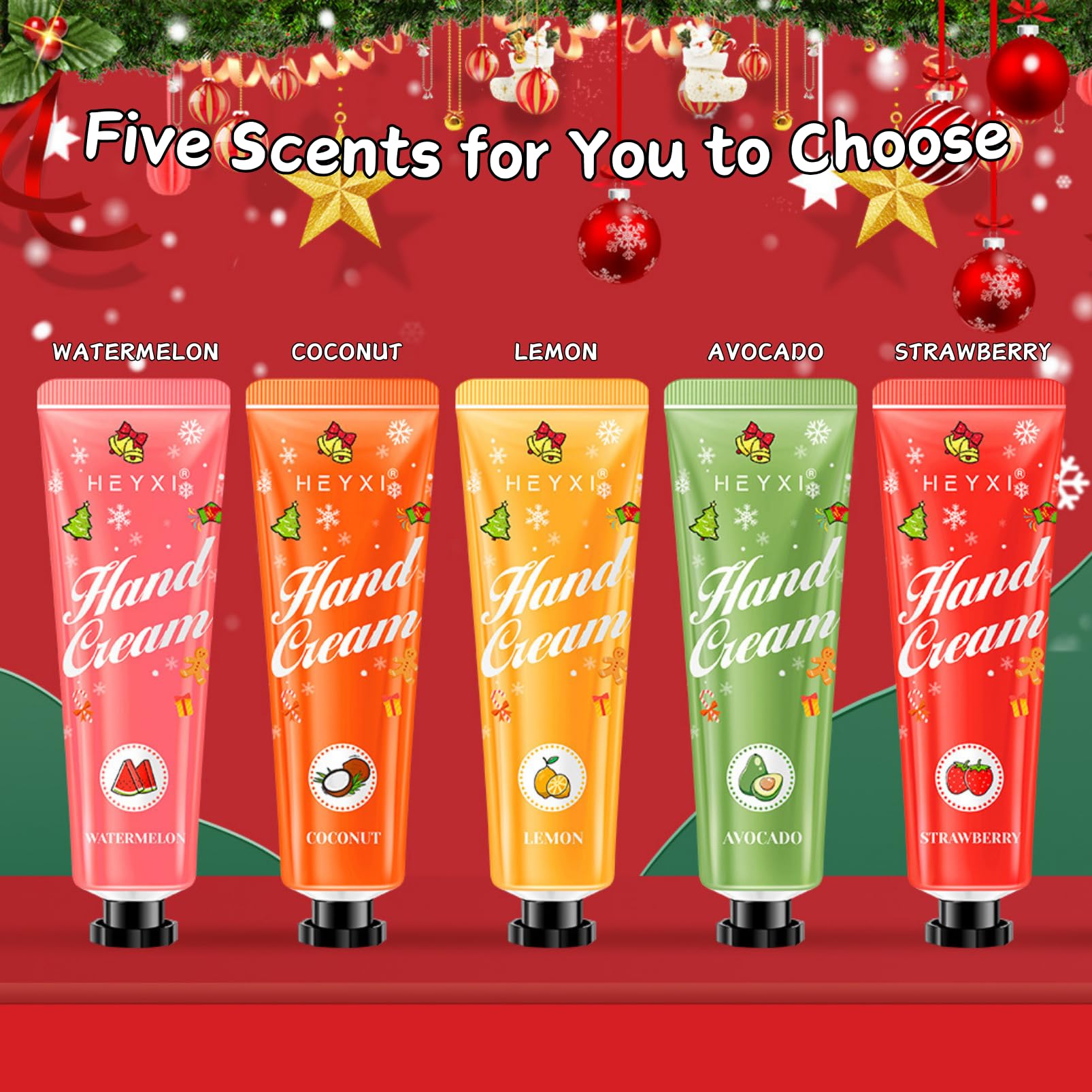 Christmas Hand Cream Gift Set for Women 5 pcs (530ml), Hand Cream for ...