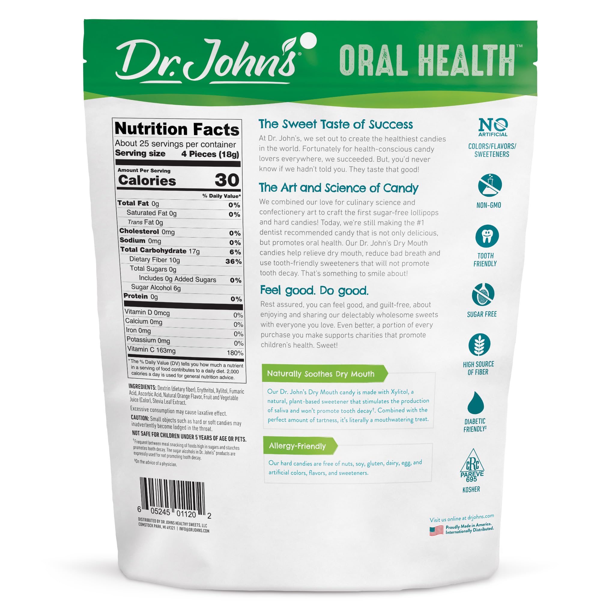 Snapklik.com : Dr. Johns Oral Health Sugar Free Candy, Healthy Dry ...