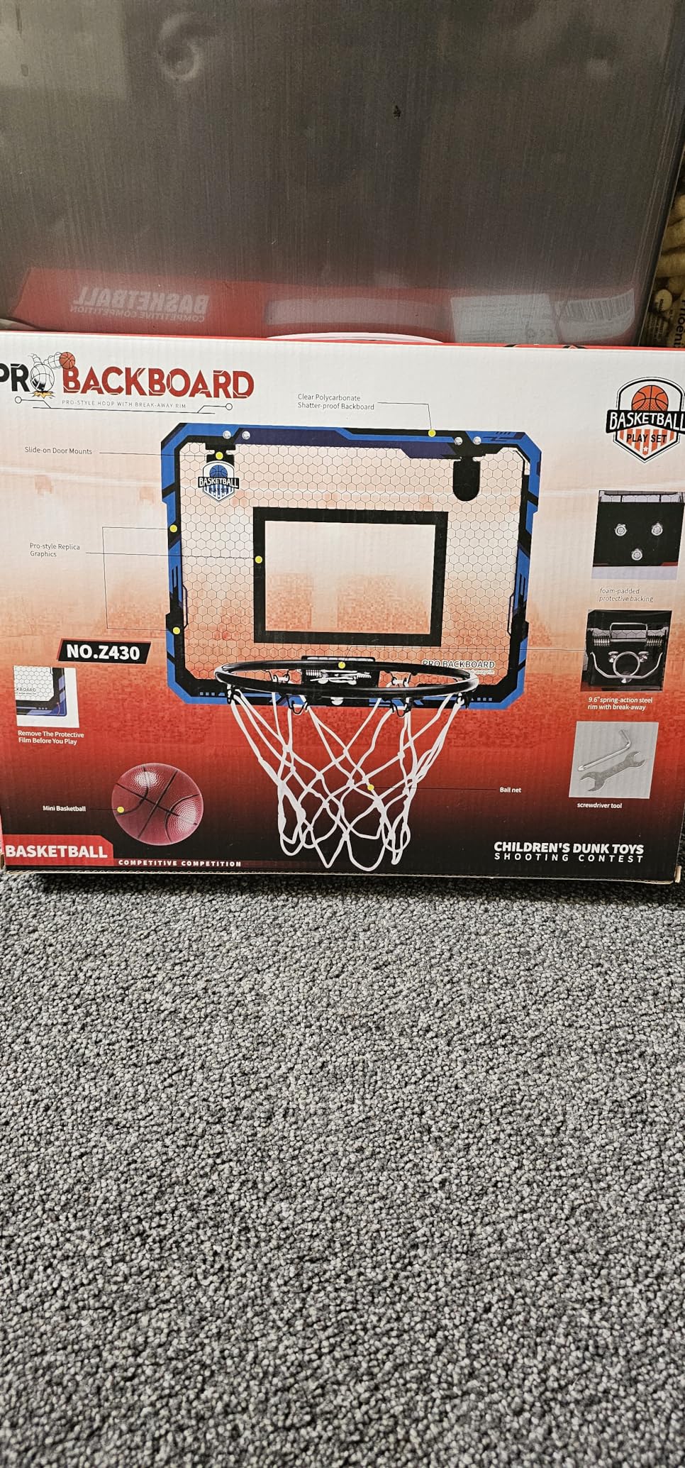 Vlocky Basketball Hoop for Kids, Mini Basketball Hoop for Door and ...