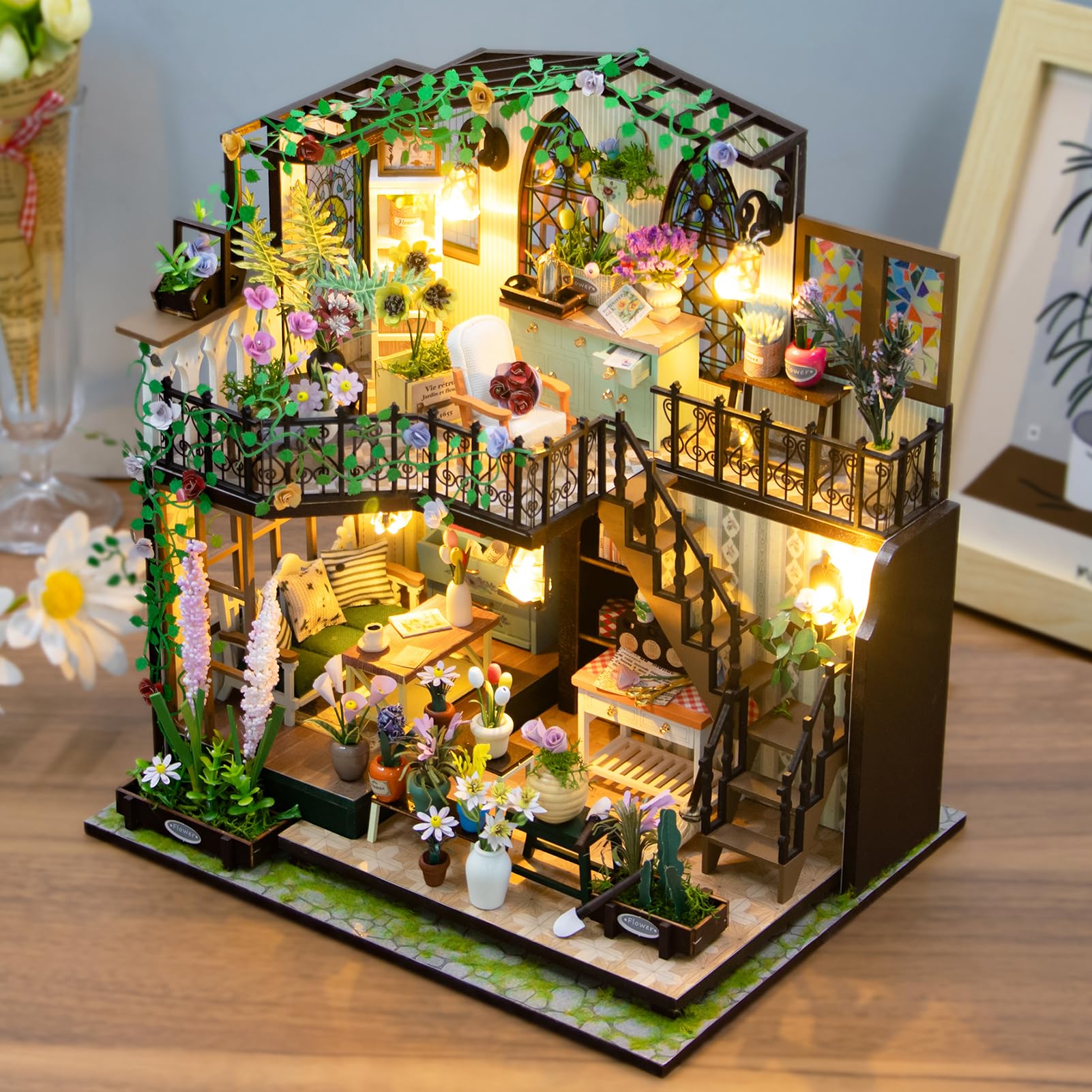 Diy Wooden Dollhouse Miniature Furniture Kits Dollhouse HALF SCALE