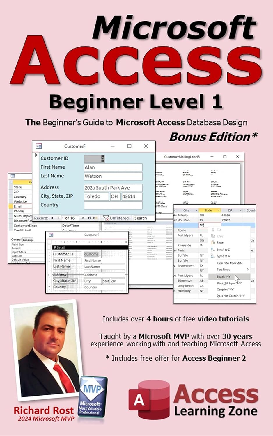 Microsoft Access Beginner Level 1: Bonus Edition: The Beginner's Guide ...