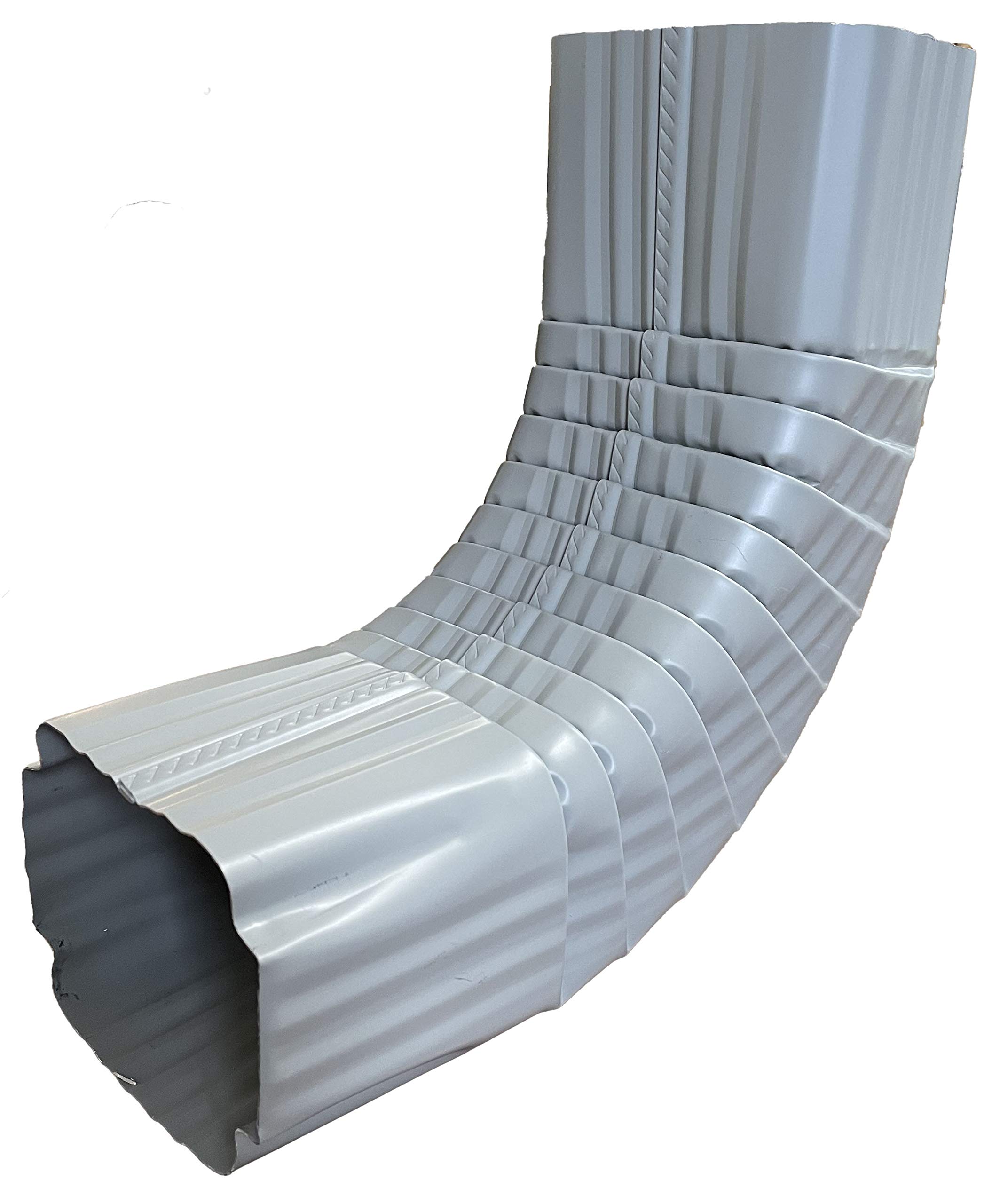 S-elbow Downspout 3x4 Downspout Elbow Offset - White Aluminum Gutter ...