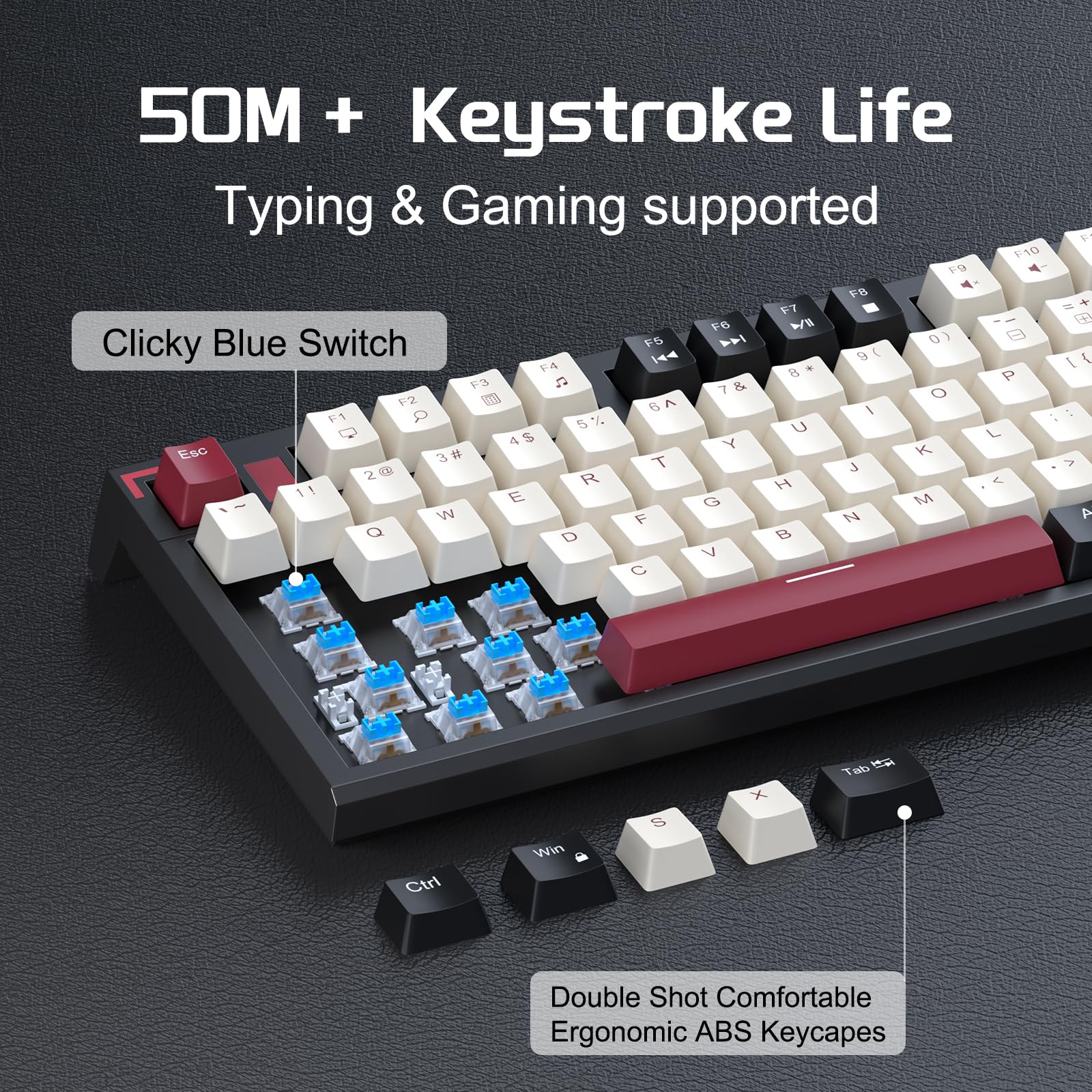 Snapklik.com : Camiysn Compact 80% Mechanical Gaming Keyboard, Wired ...