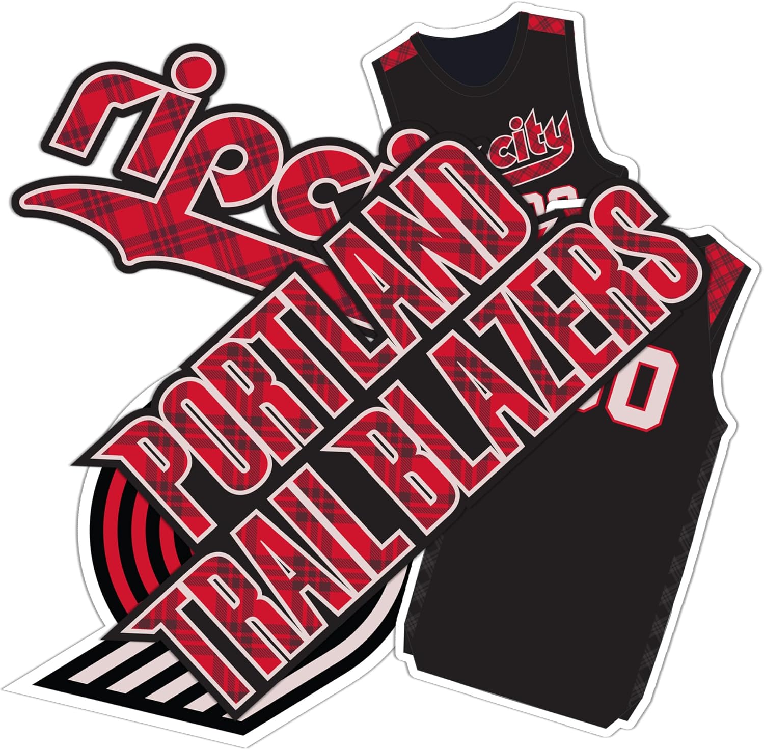 Amazon.com: Desert Cactus Portland Trail Blazers Trailblazers Sticker ...
