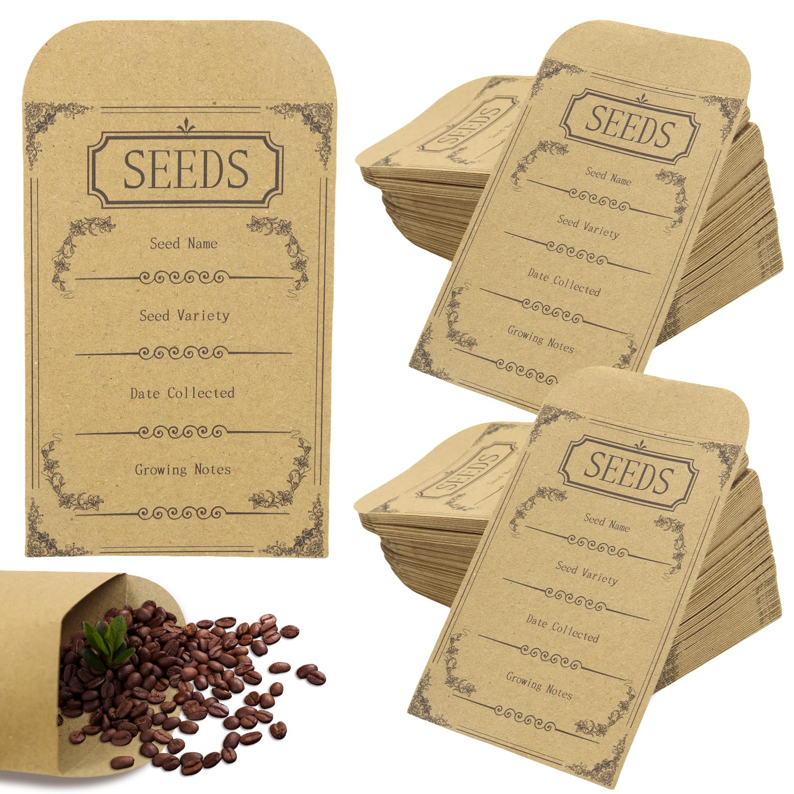 Amazon.com : LOTMER 200 Pieces Seed Saving Envelopes, 3.2x4.8 Inch Seed ...