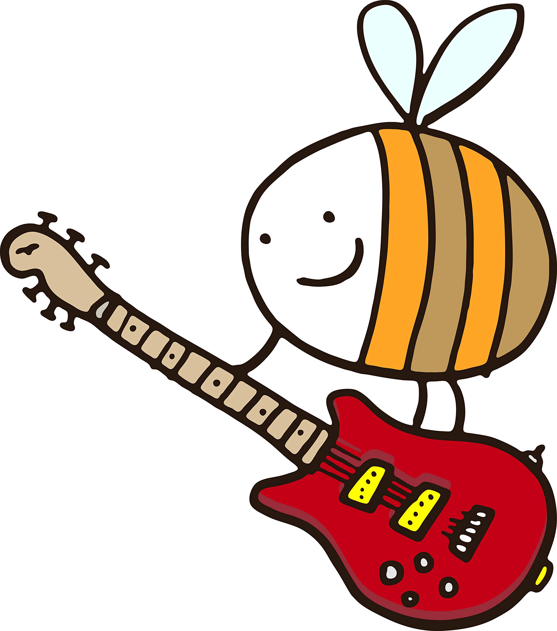 Bee Cartoon With Guitar Bee Guitar Stock Illustrations – 121 Bee