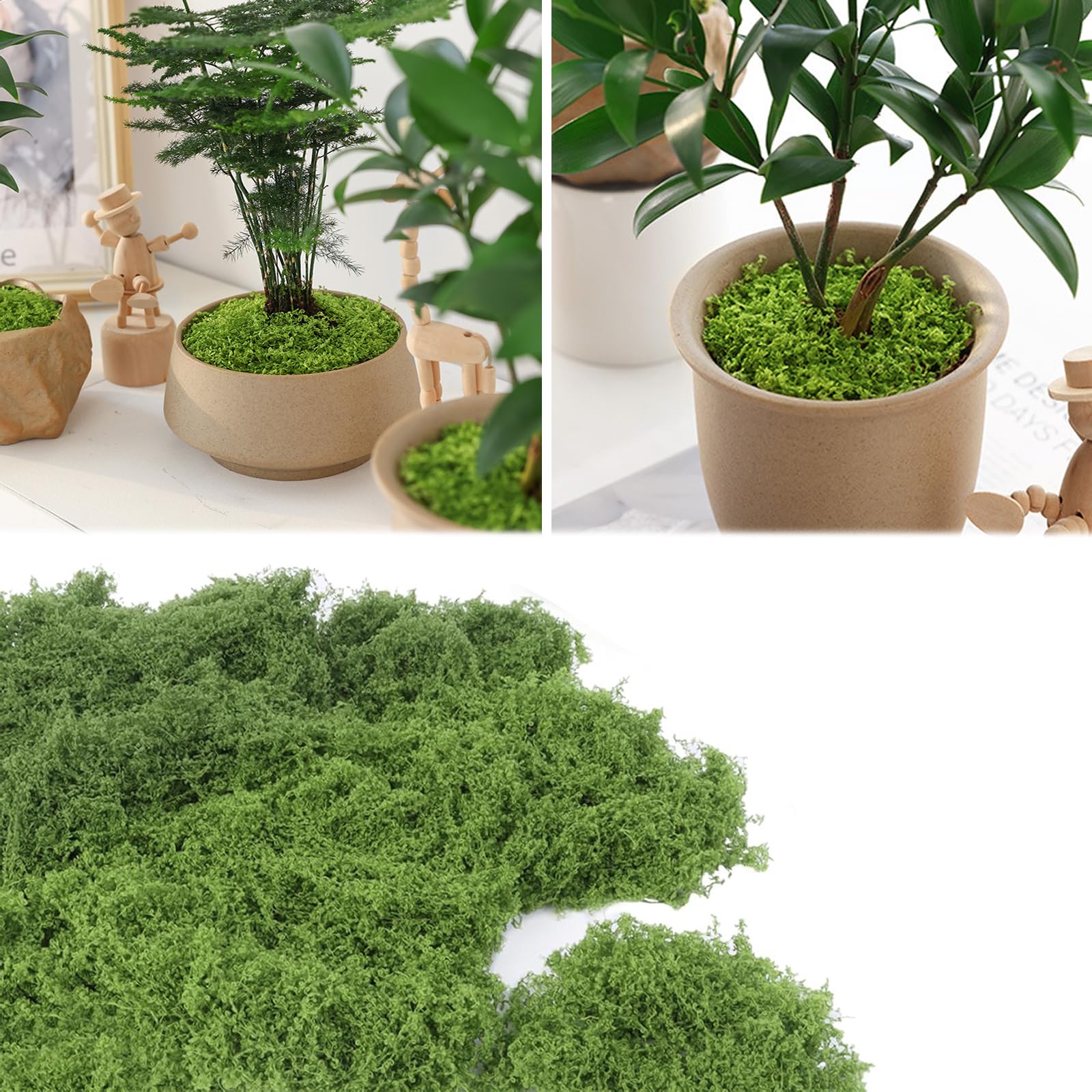 XZSKD Artificial Moss 100g, Fake Moss, Artificial Moss For Crafting ...