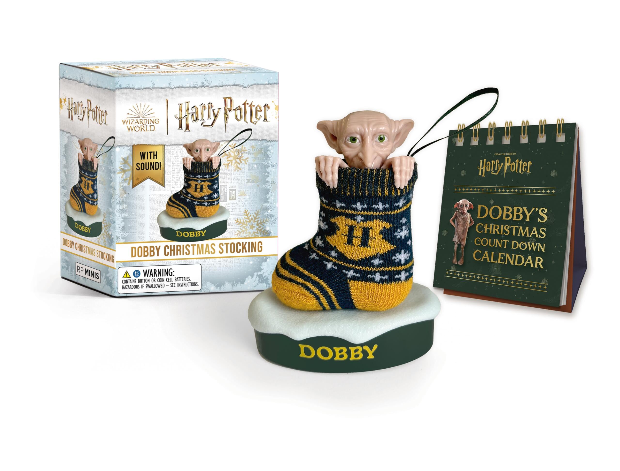 Harry Potter Dobby Christmas Stocking: With Sound! (RP Minis): Lemke ...