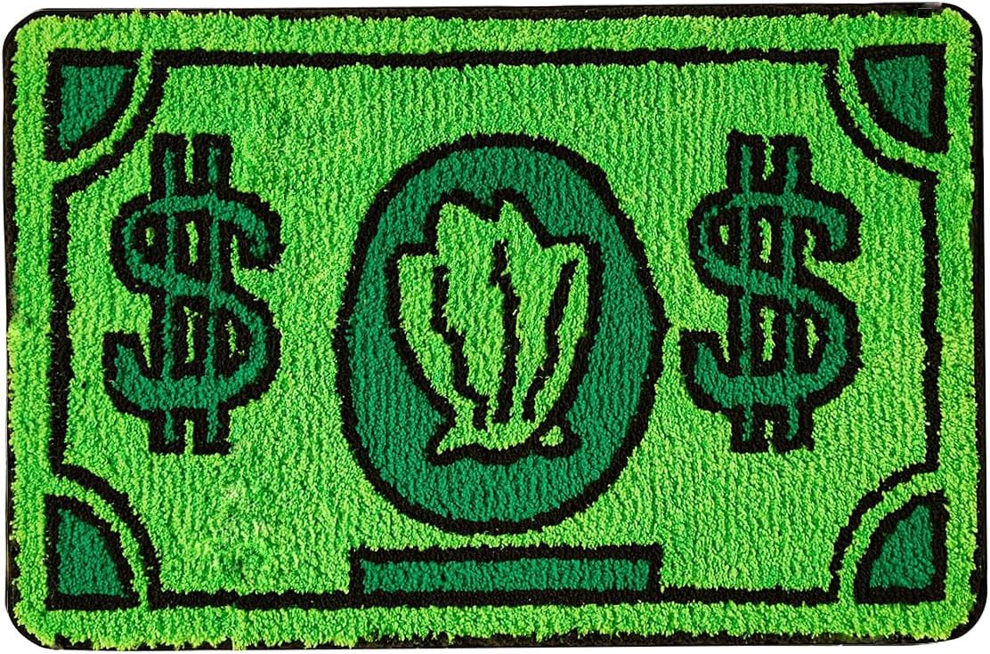 Amazon.com: Funny Money Bill Rug for Bedroom Bathroom, Non-Slip Soft ...