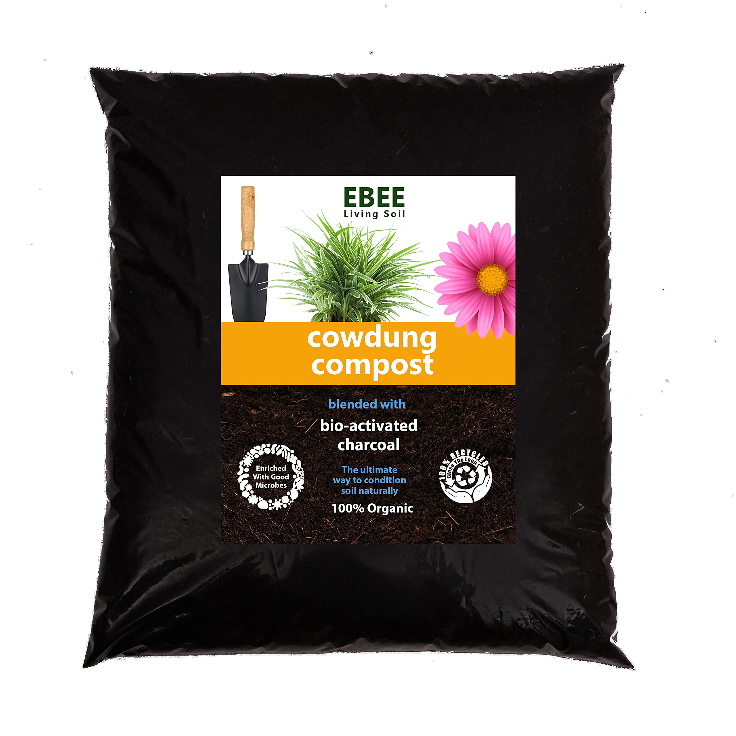 Buy Ebee Cowdung Compost with Bio-Activated Charcoal (BIOCHAR) for s ...