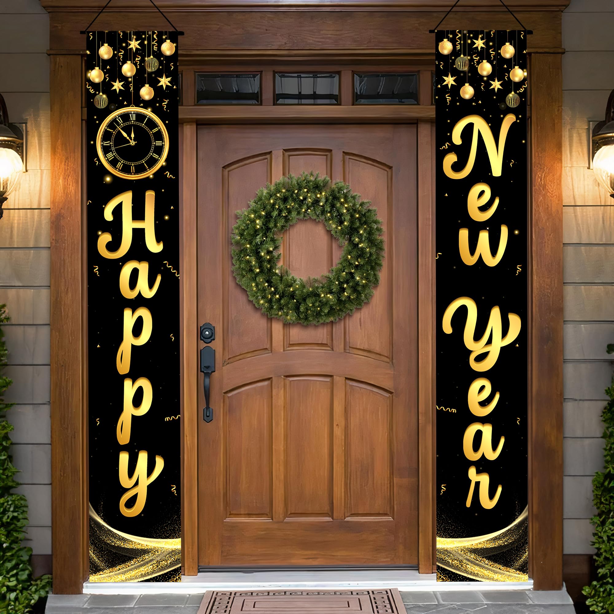 Snapklik.com : Happy New Year Door Banner - 72x12 Inch, Happy New Year ...