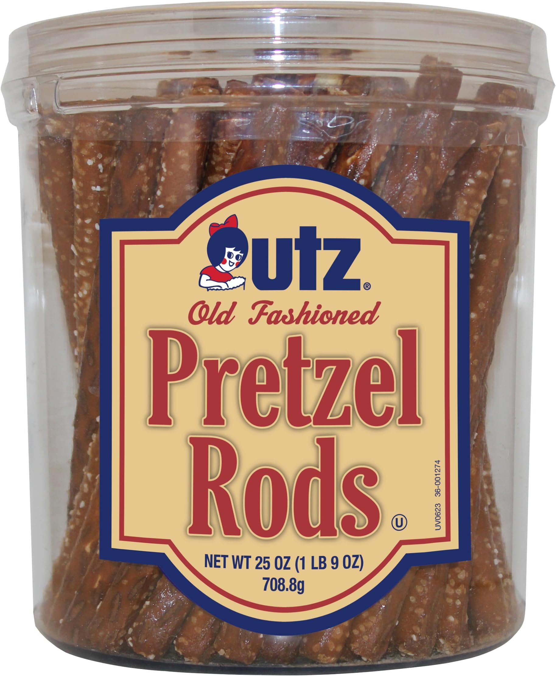 Amazon.com: 25 oz Utz Pretzel Rod Barrel : Grocery & Gourmet Food