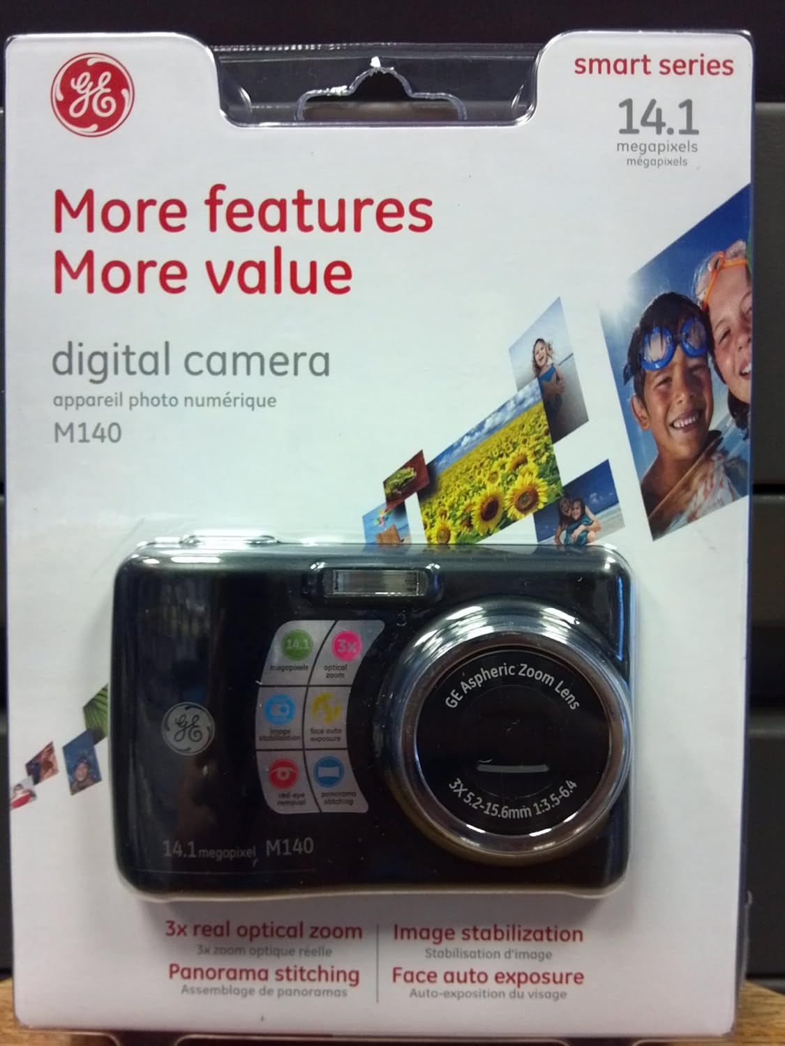 Amazon.com : GE Smart Series 14.1 megapixel Digital Camera M140 : Point And Shoot Digital ...