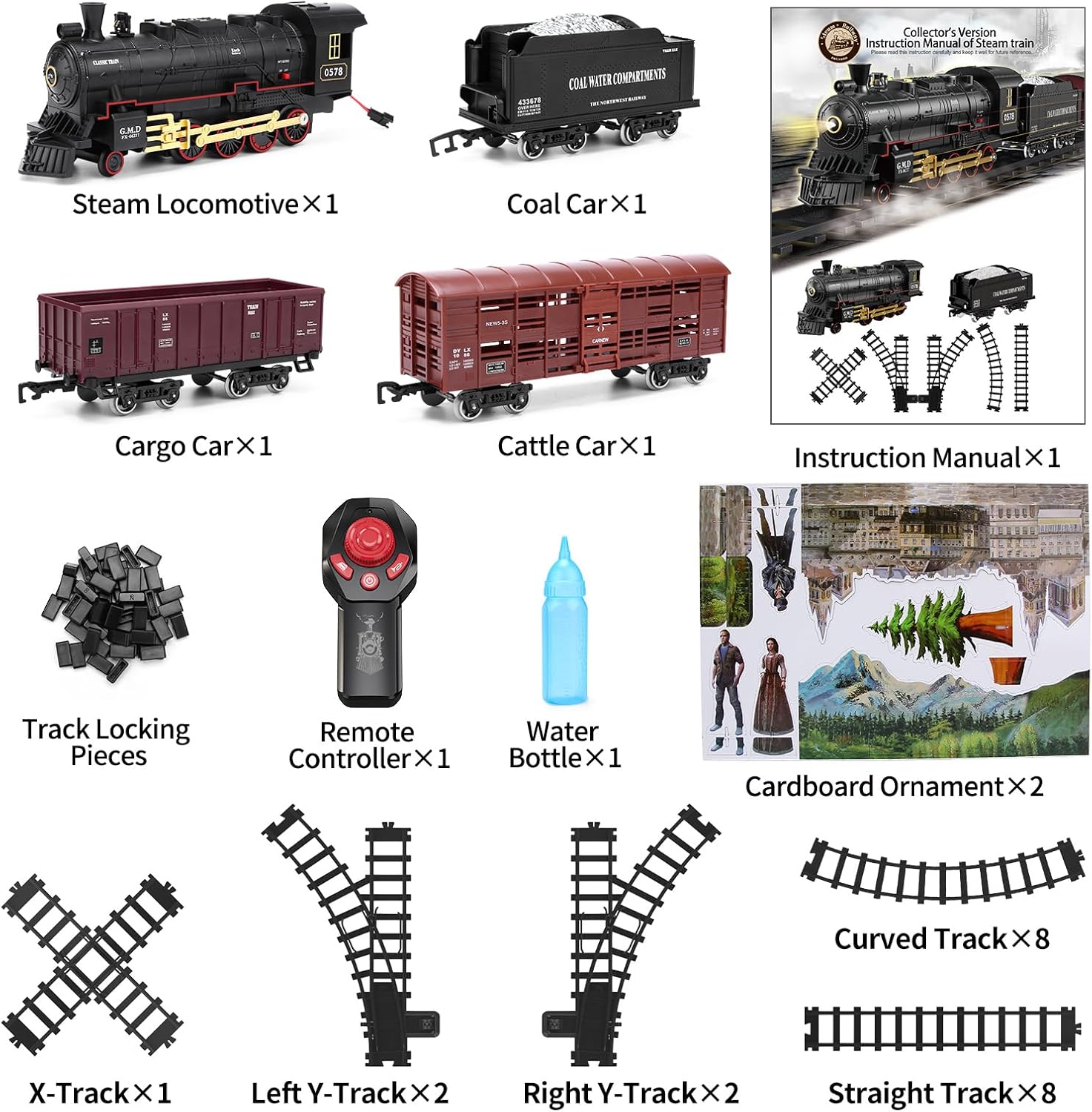 Train Set for Kids Remote Control Steam Locomotive Nepal | Ubuy