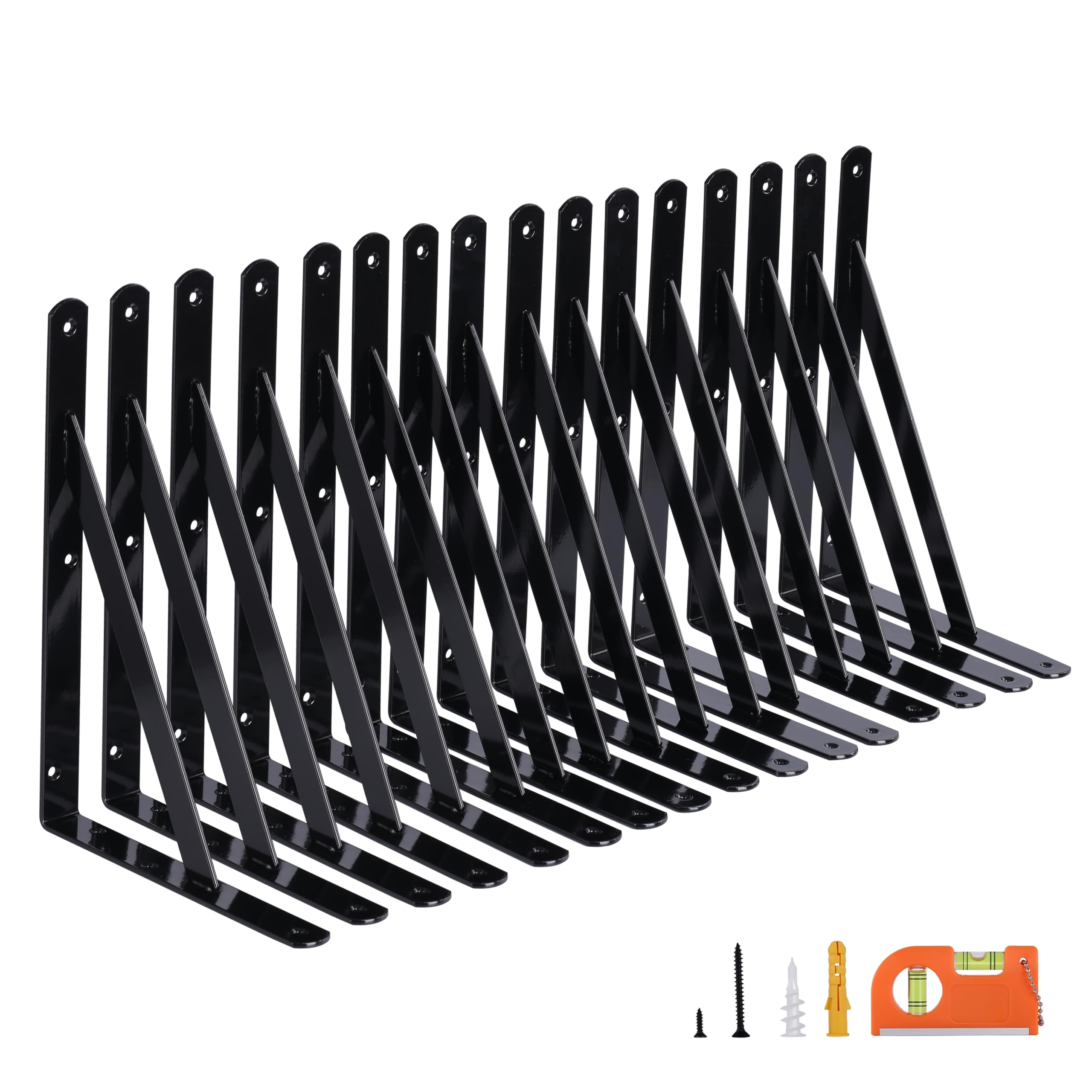 Snapklik.com : NEODROP 16-Pack 12 Inch Heavy Duty Shelf Brackets