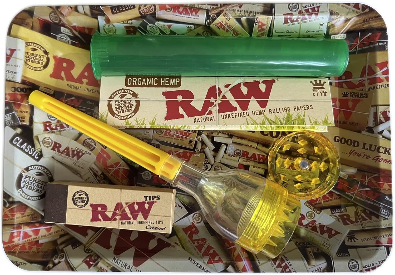 Amazon.com: Raw Cone Roller Rolling Tray Raw Product Special Edition ...