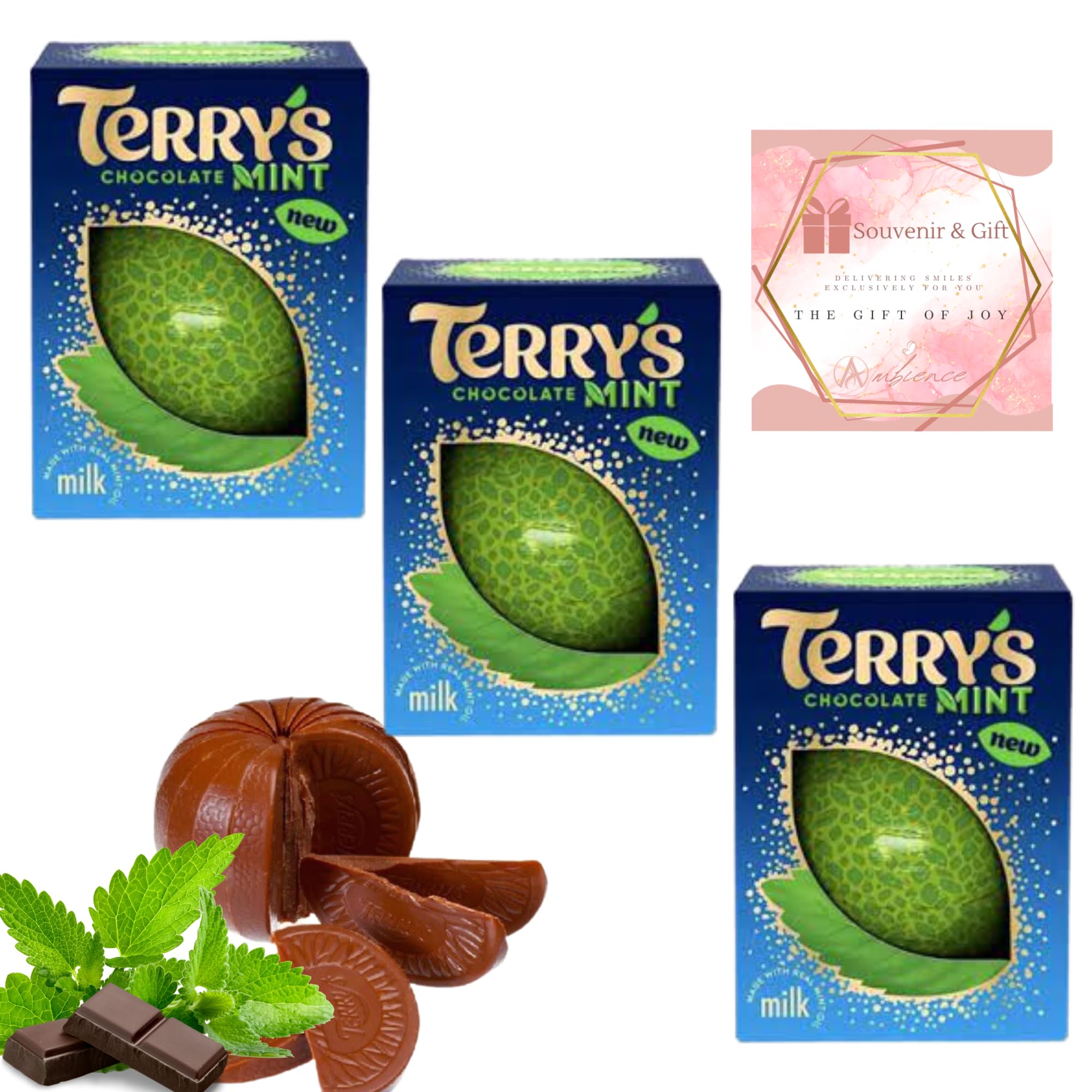 Terry's Chocolate Mint Ball 145g - Mint Flavour Milk Chocolate Gift ...