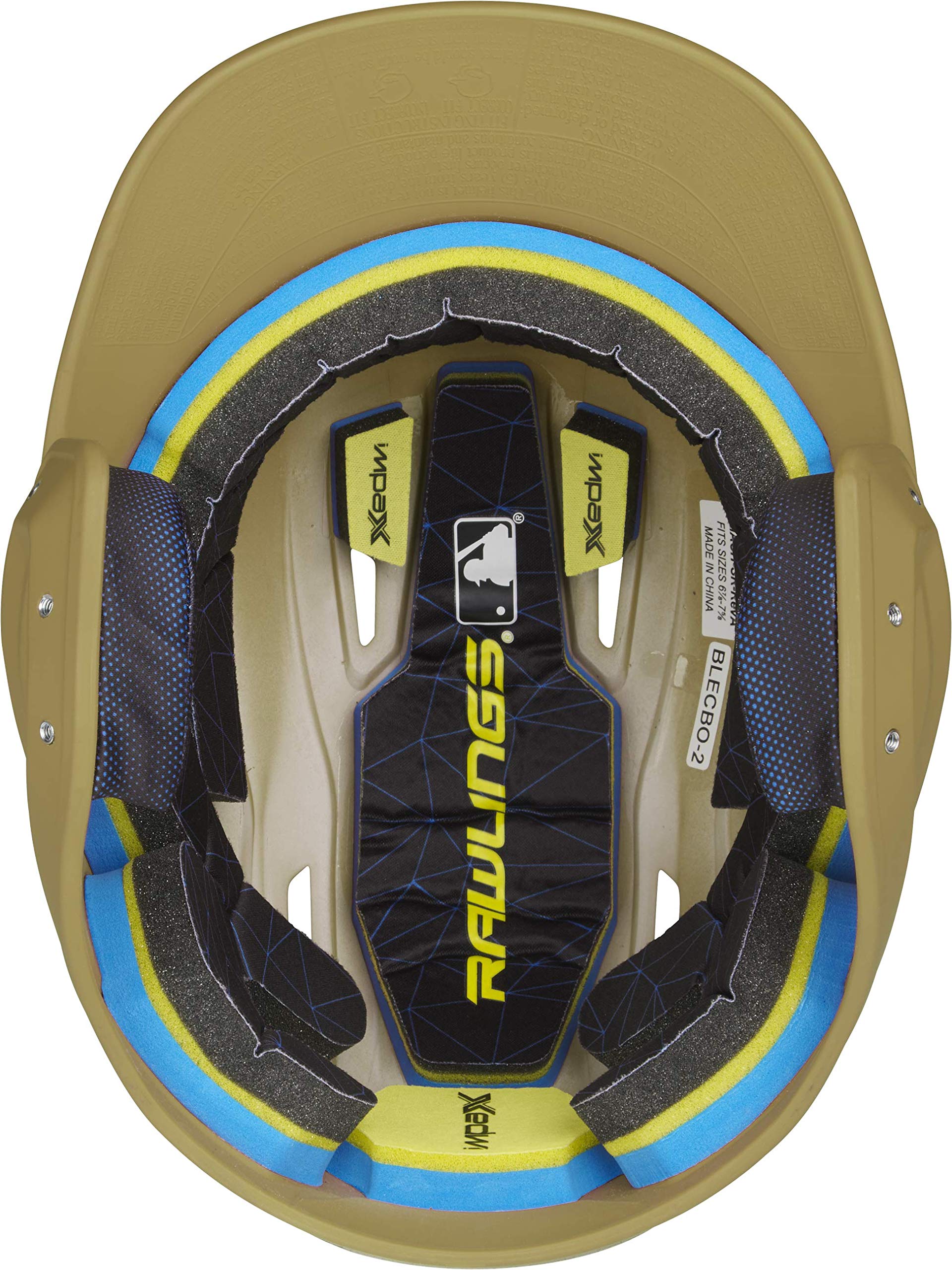 Snapklik.com : Rawlings MACH Batting Helmet Matte Vegas Gold Senior