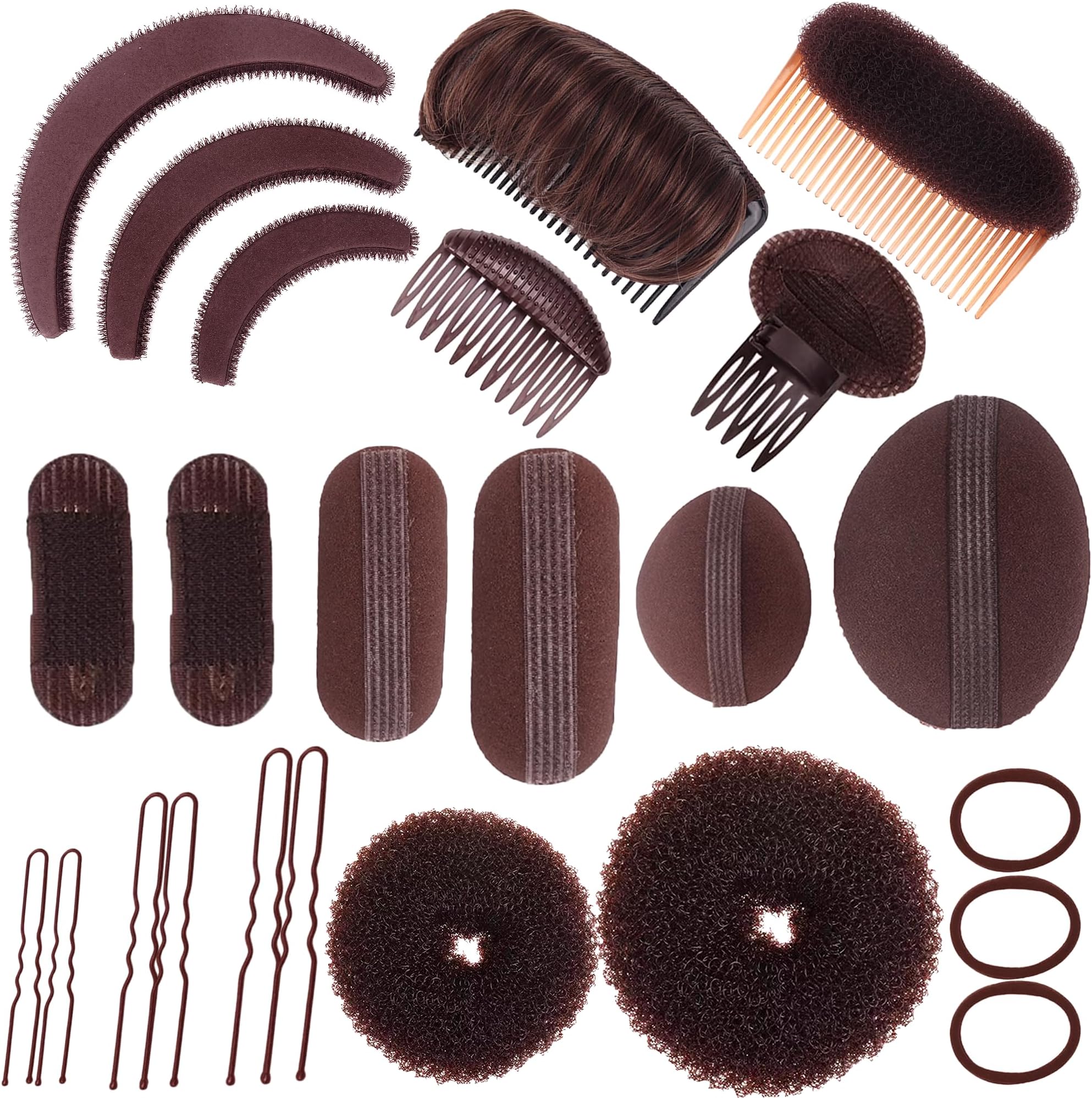 Amazon.com: 16 Pieces Hair Bump Sponge, Padding Volume Insert Tools ...