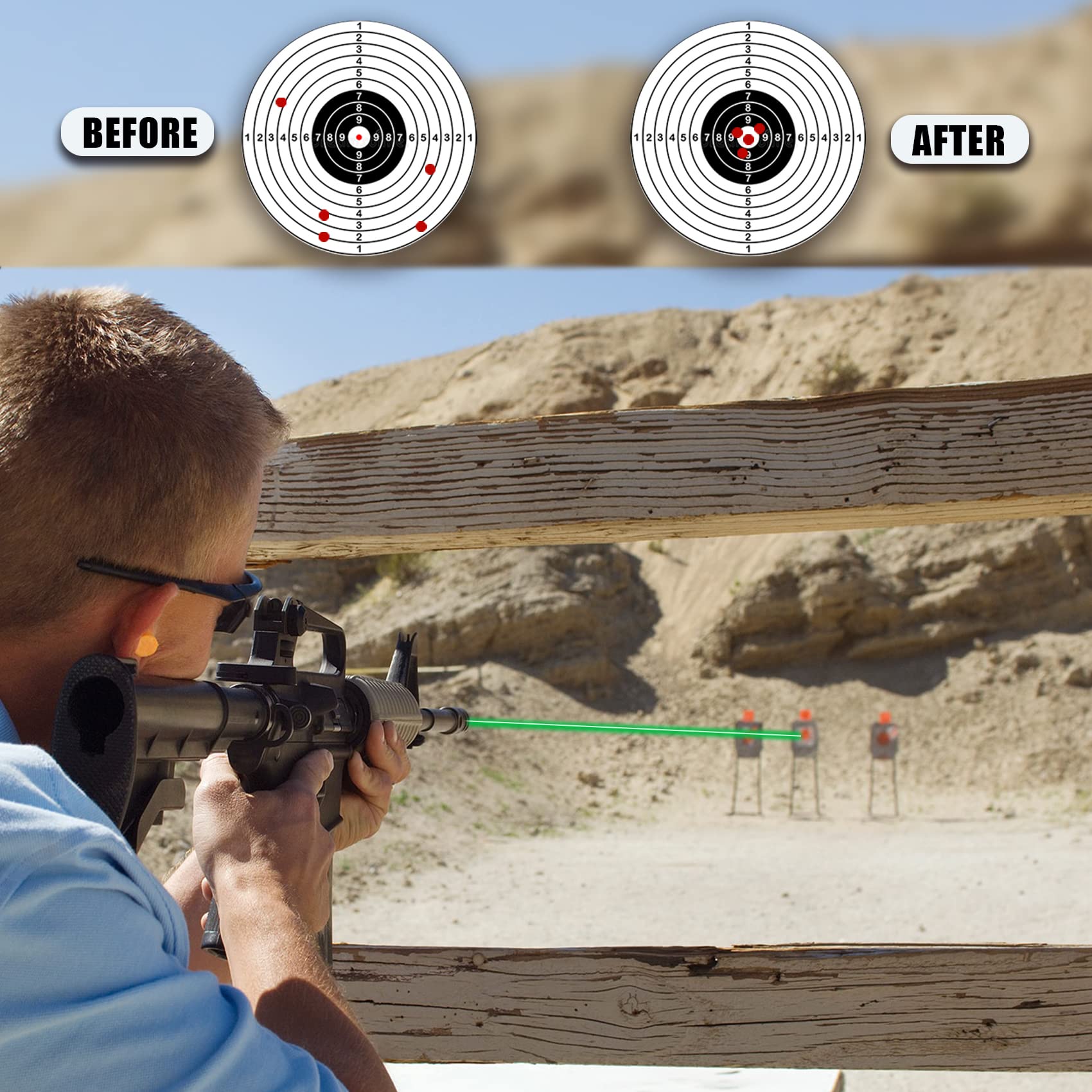 Snapklik.com : UUQ Laser Bore Sight Green Dot Bore Sighter 223 Rem/ 5. ...