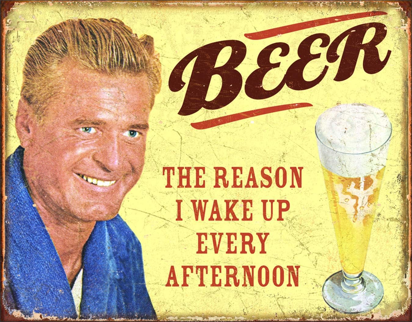 Amazon.com: Desperate Enterprises Beer - The Reason I Wake Up Every ...