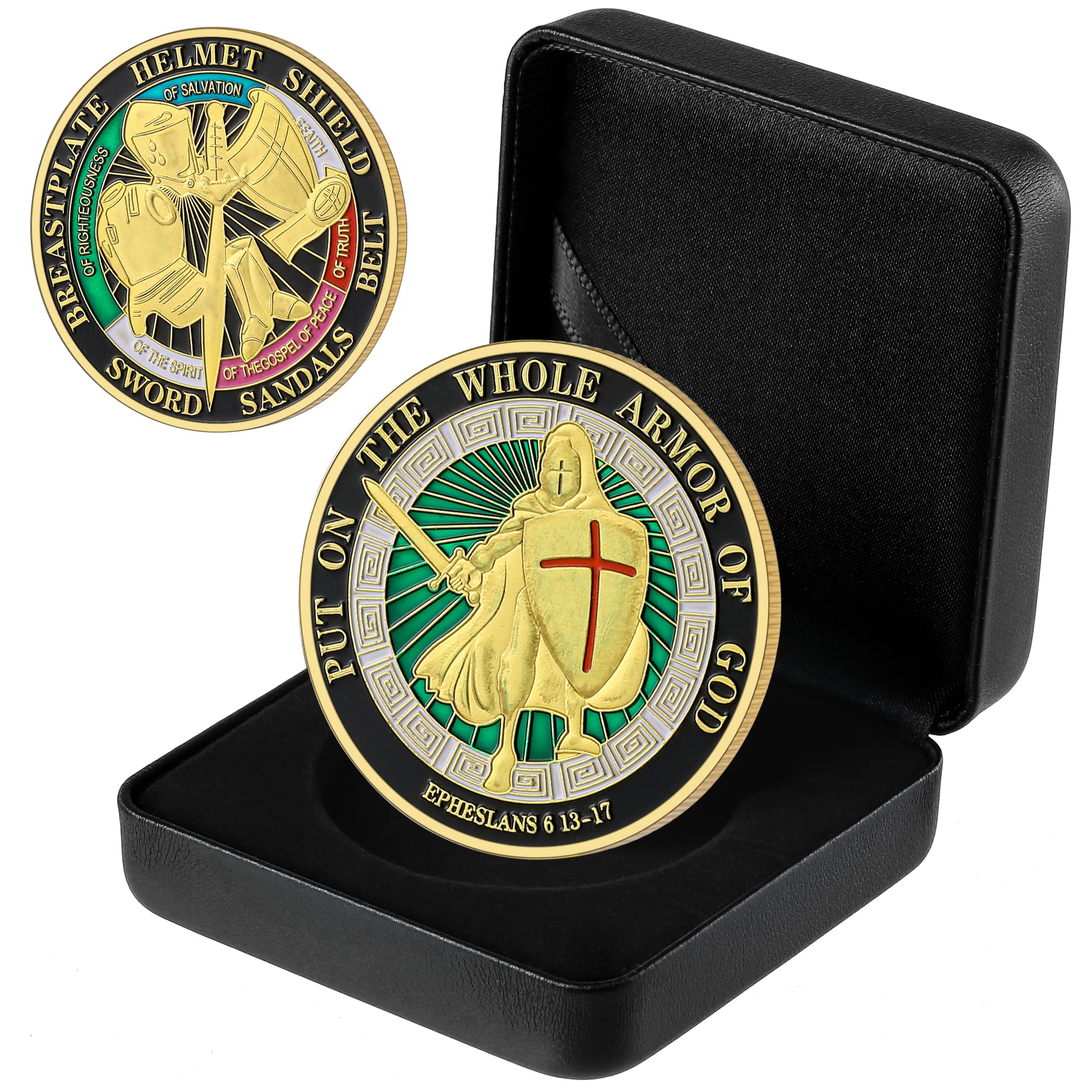 Amazon.com: Challenge Coin, Armor of God, Ephesians 6:13-17, Religious ...