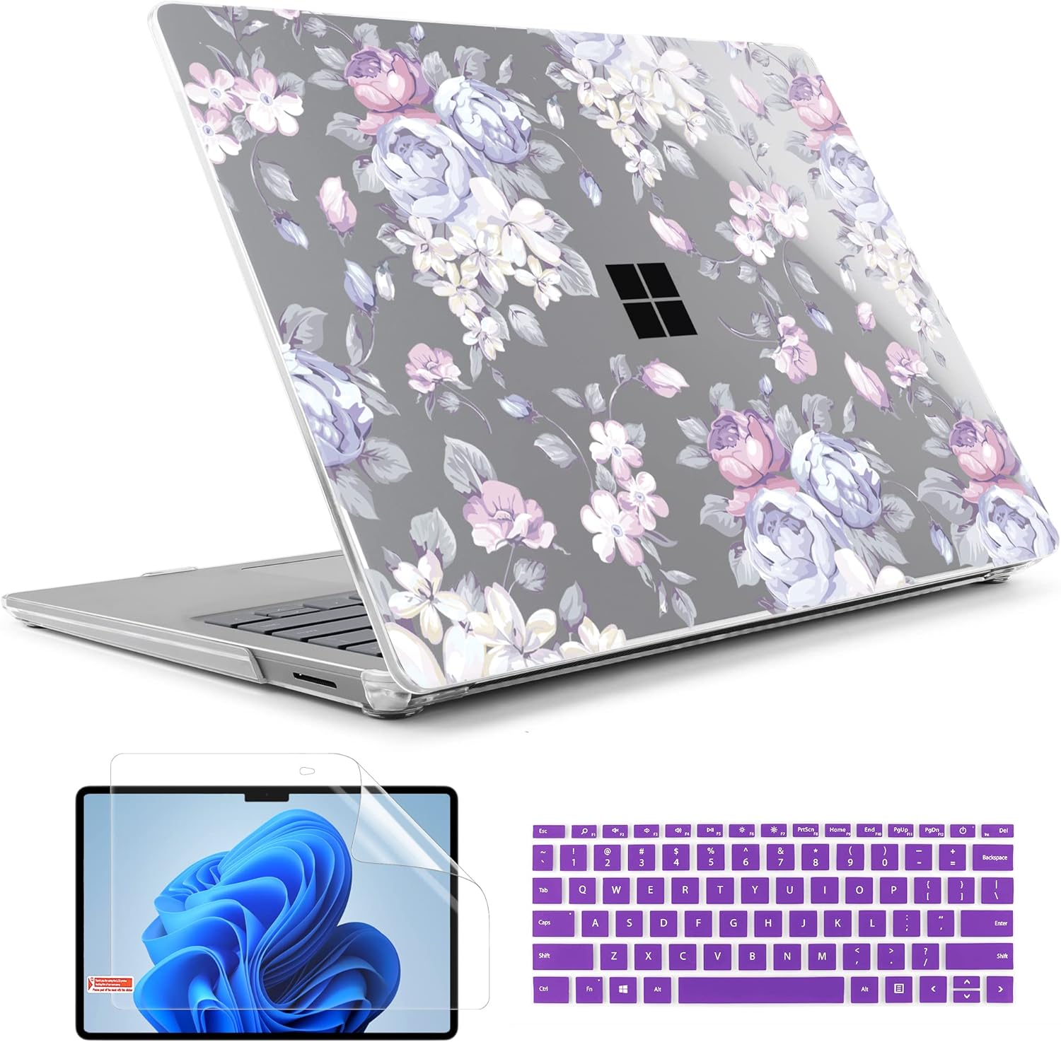 Amazon.com: TWOLSKOO Case for 13.5" Microsoft Surface Laptop 5/4/3 with ...