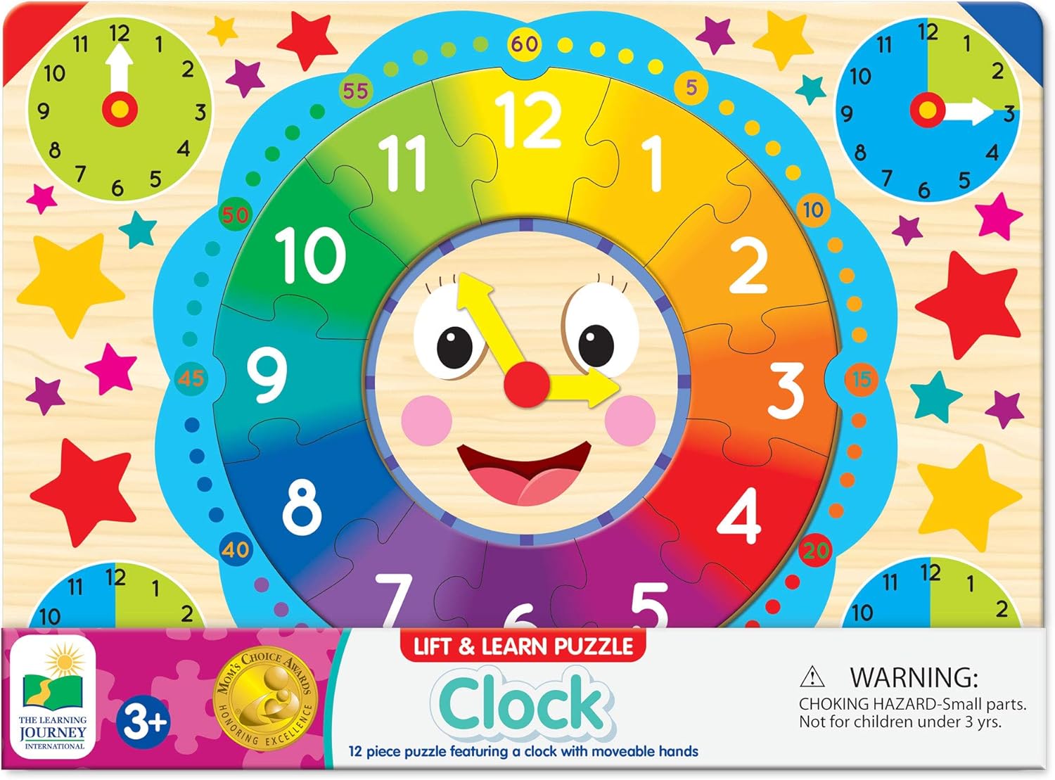 Amazon.com: The Learning Journey: Lift & Learn Clock Puzzle - Lifted ...