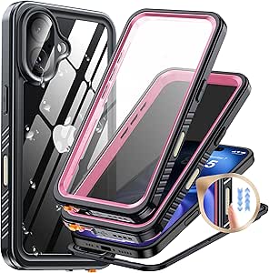 Amazon.com: AMILIFECASES for iPhone 16 Case Waterproof, Built-in Privacy Screen & HD Screen ...