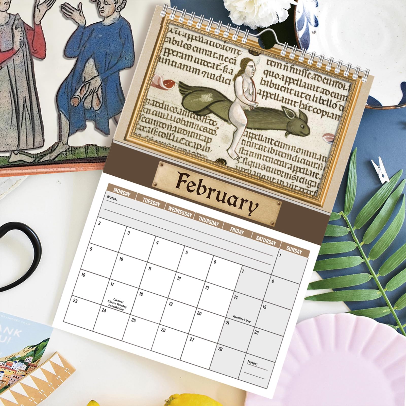 Secret Santa Gifts Medieval Dick Pics 2026 Calendar Funny Rude Calendar ...