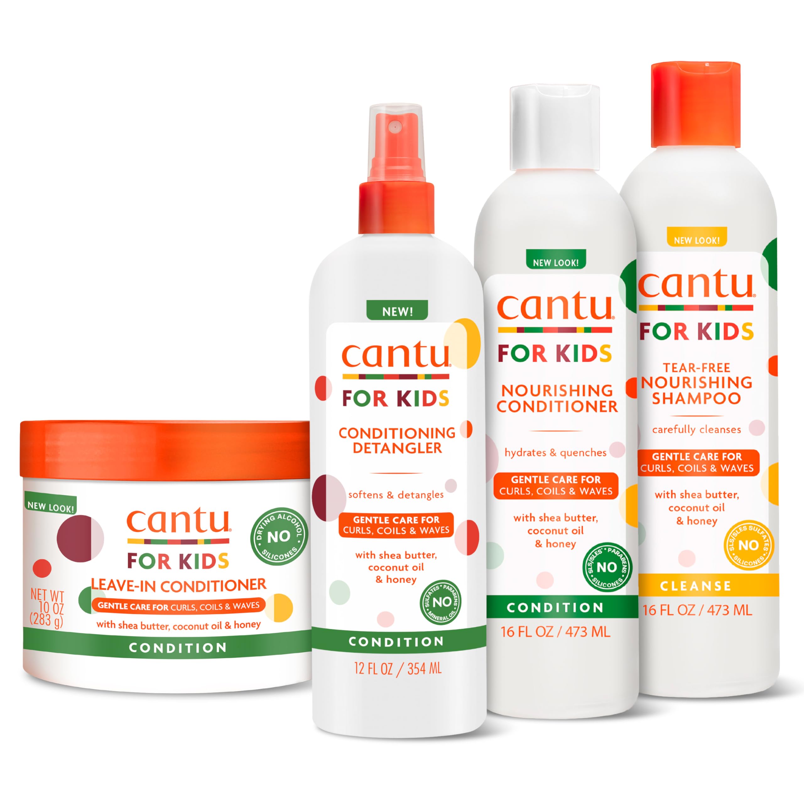Amazon.com : Cantu Care for Kids Haircare Regimen Set with Large Size ...
