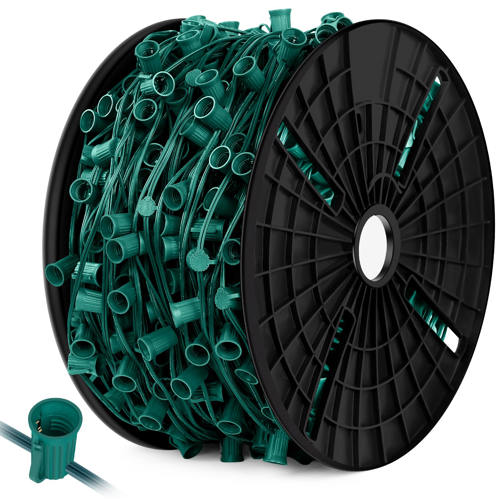 Brightever Commercial Grade 750 FT C9 Christmas Lights String, E17 ...