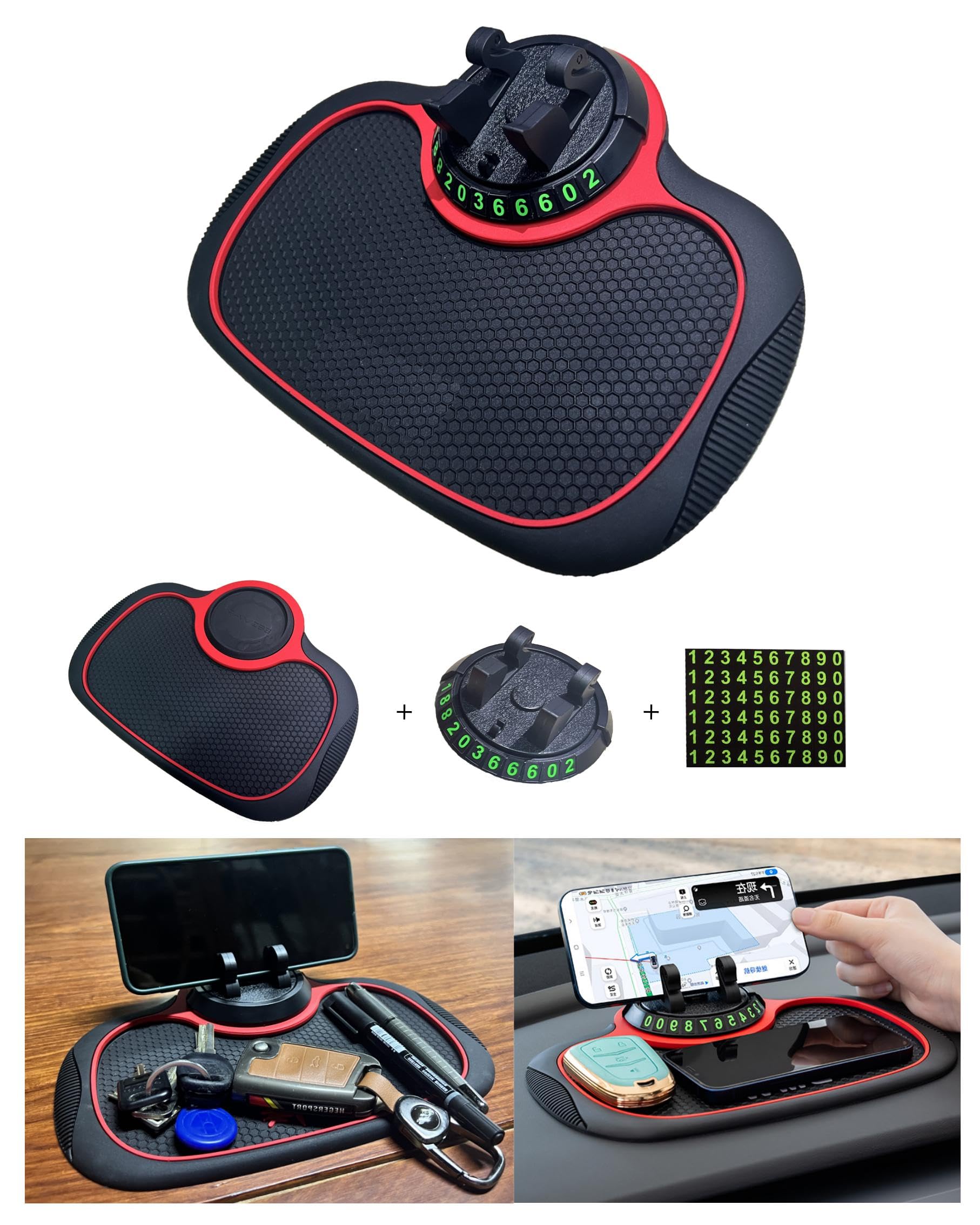 Multifunction car anti-slip mat auto phone holder - silicone cell phone ...