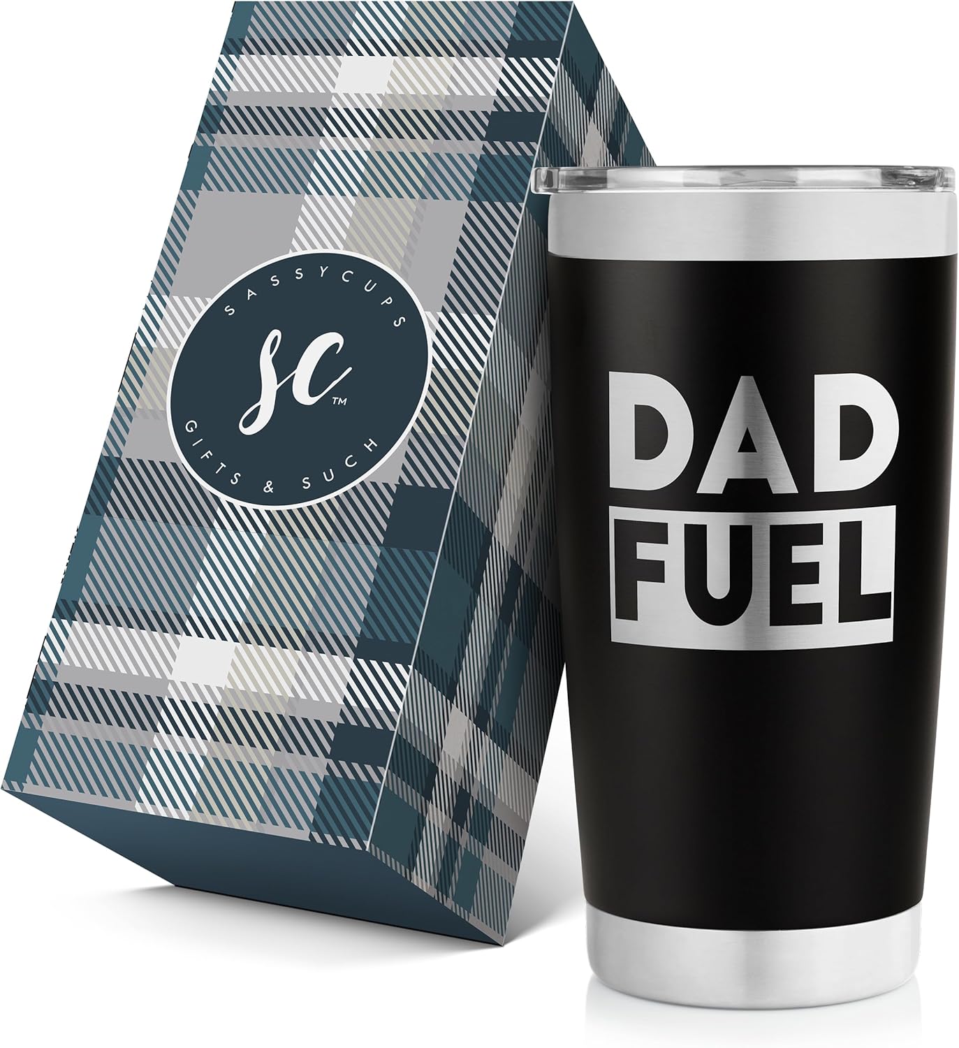 Amazon.com | SassyCups Dad Fuel Tumbler - Birthday Gifts for Dad - Dads ...