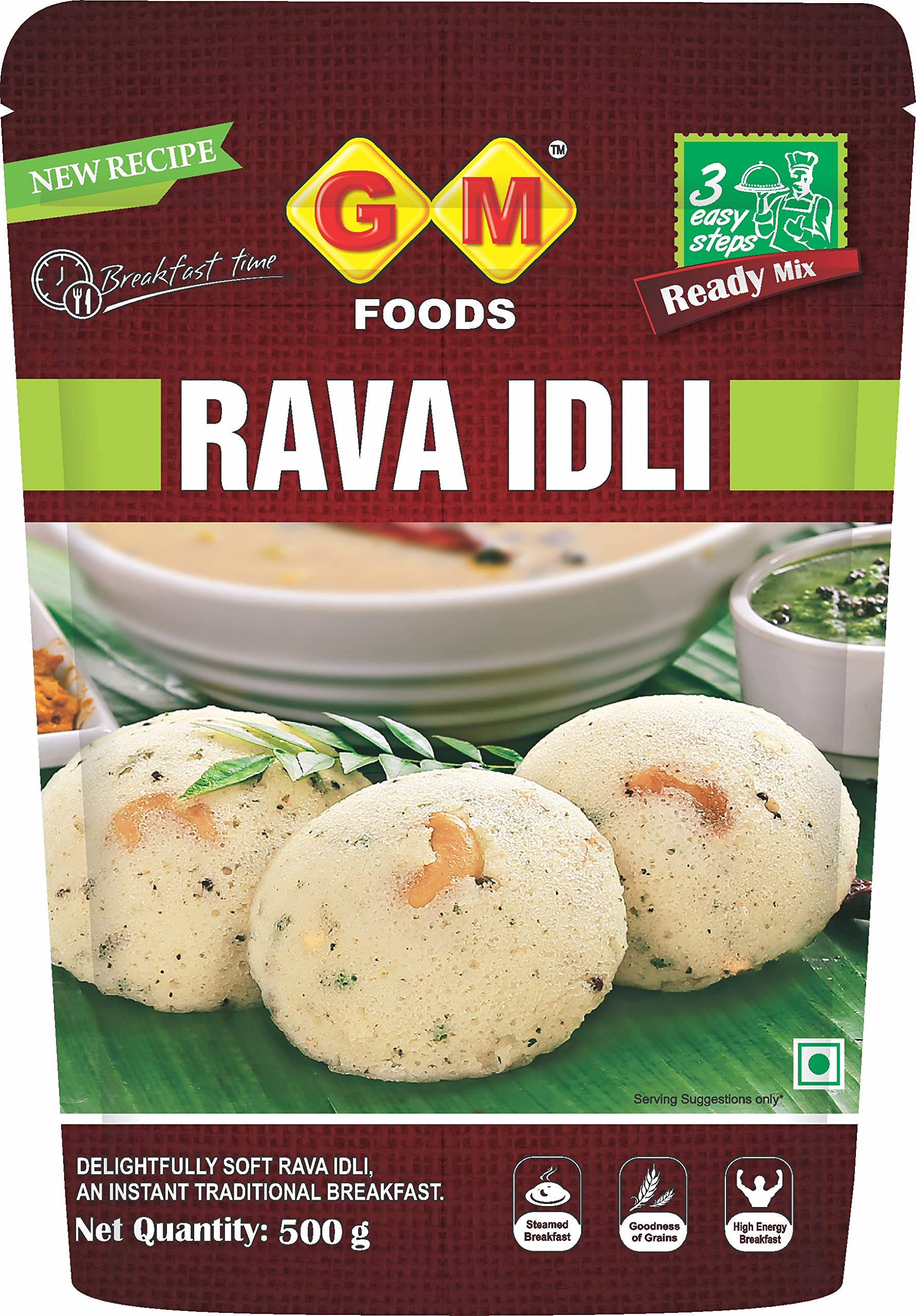 GM Foods Rava Idli 500 Gram (Pack Of 3) : Amazon.in: Grocery & Gourmet ...