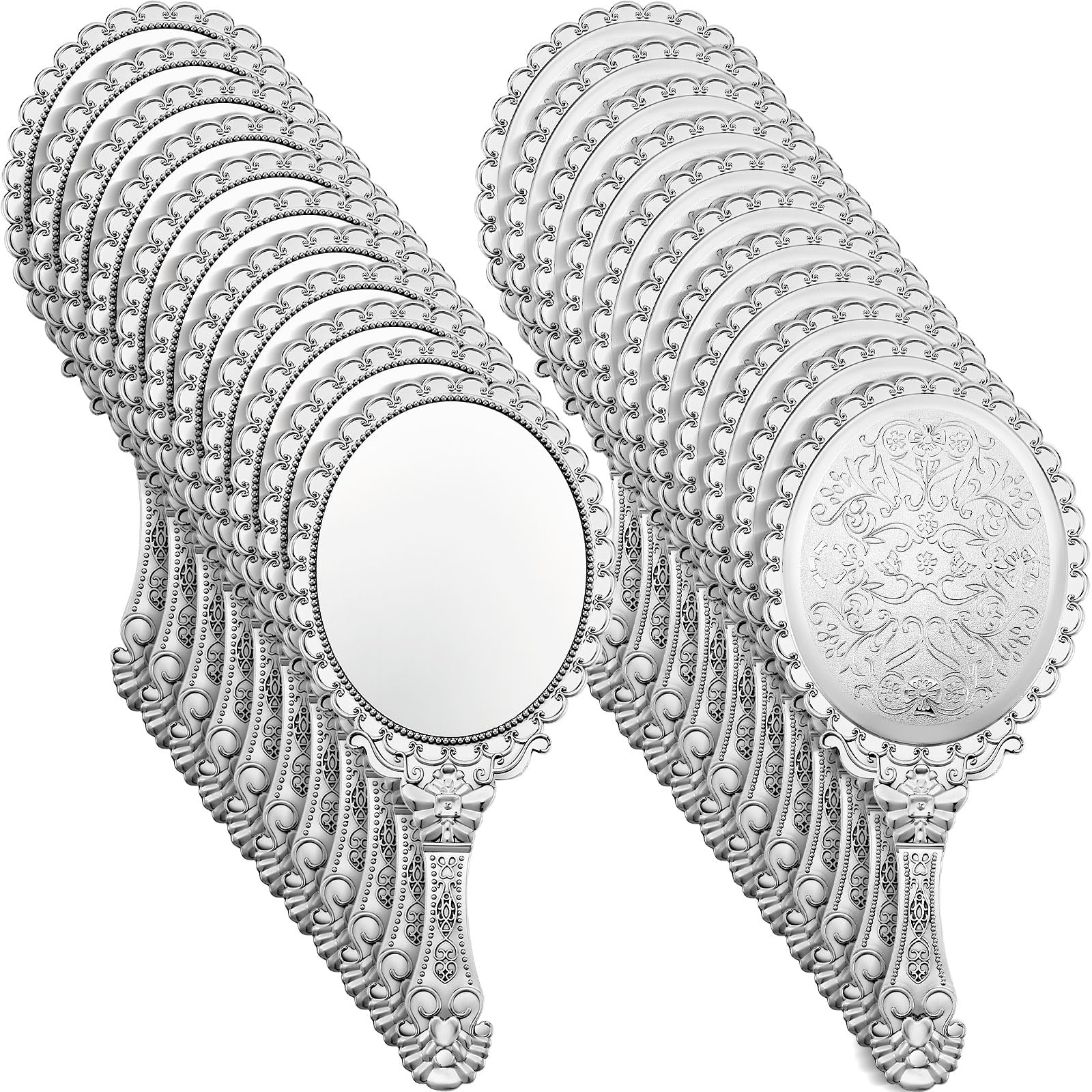 Amazon.com: 40 Pcs Vintage Handheld Mirror Retro Hand Held Mirror ...