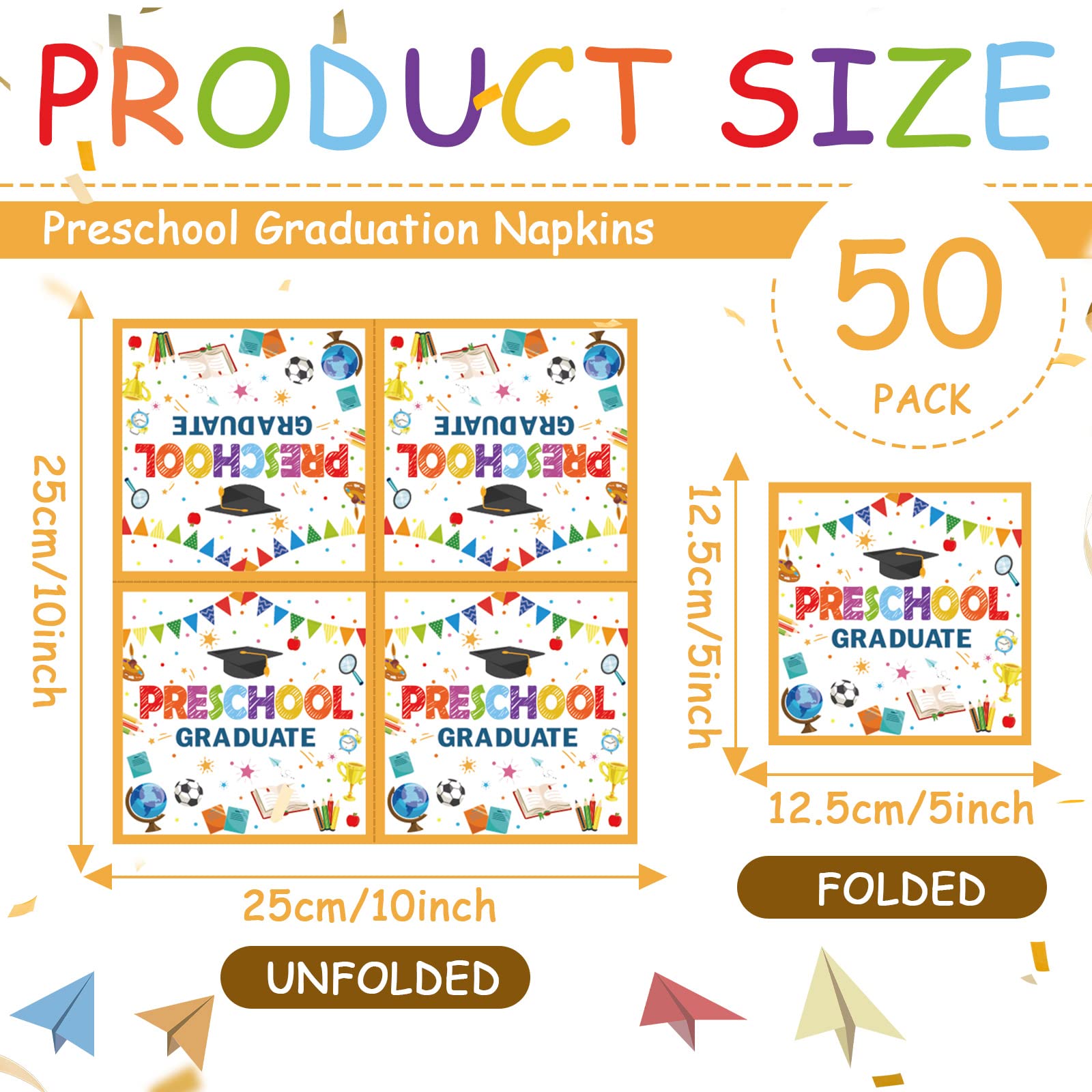 Snapklik.com : Preschool Graduate Napkins For Graduation Party Supplies ...