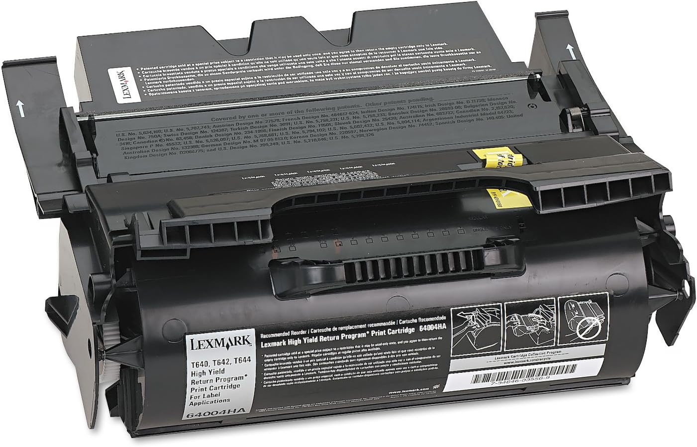 Amazon.com: Lexmark 64004HA High Yield Black Toner Cartridge RETURN ...