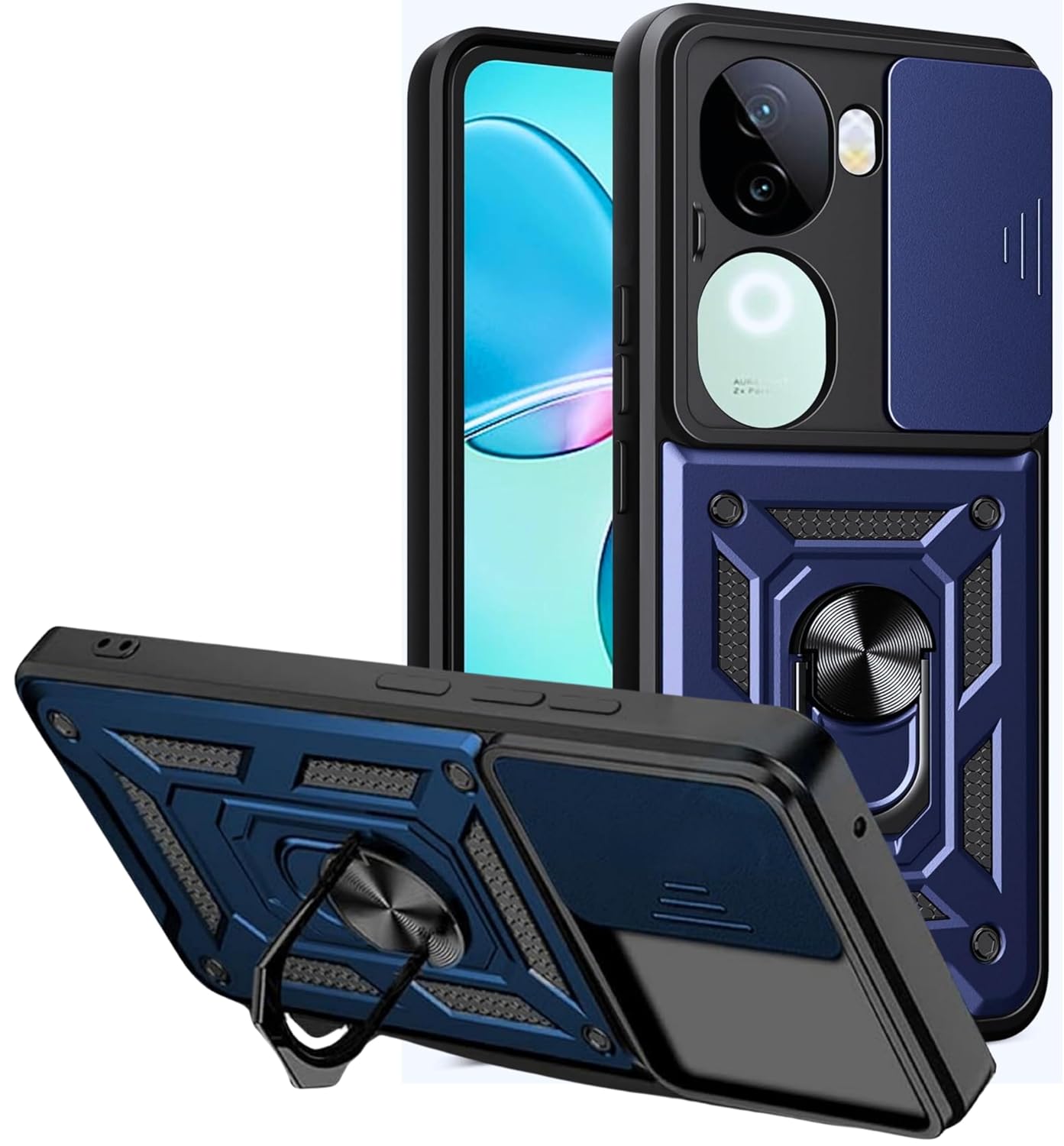 Designerz hub® iQOO Z9s 5G Back Cover | Heavy Duty Hybrid Case with 360 ...
