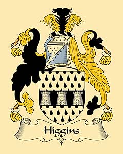 Amazon.com: Carpe Diem Designs Higgins Coat of Arms/Higgins Family ...